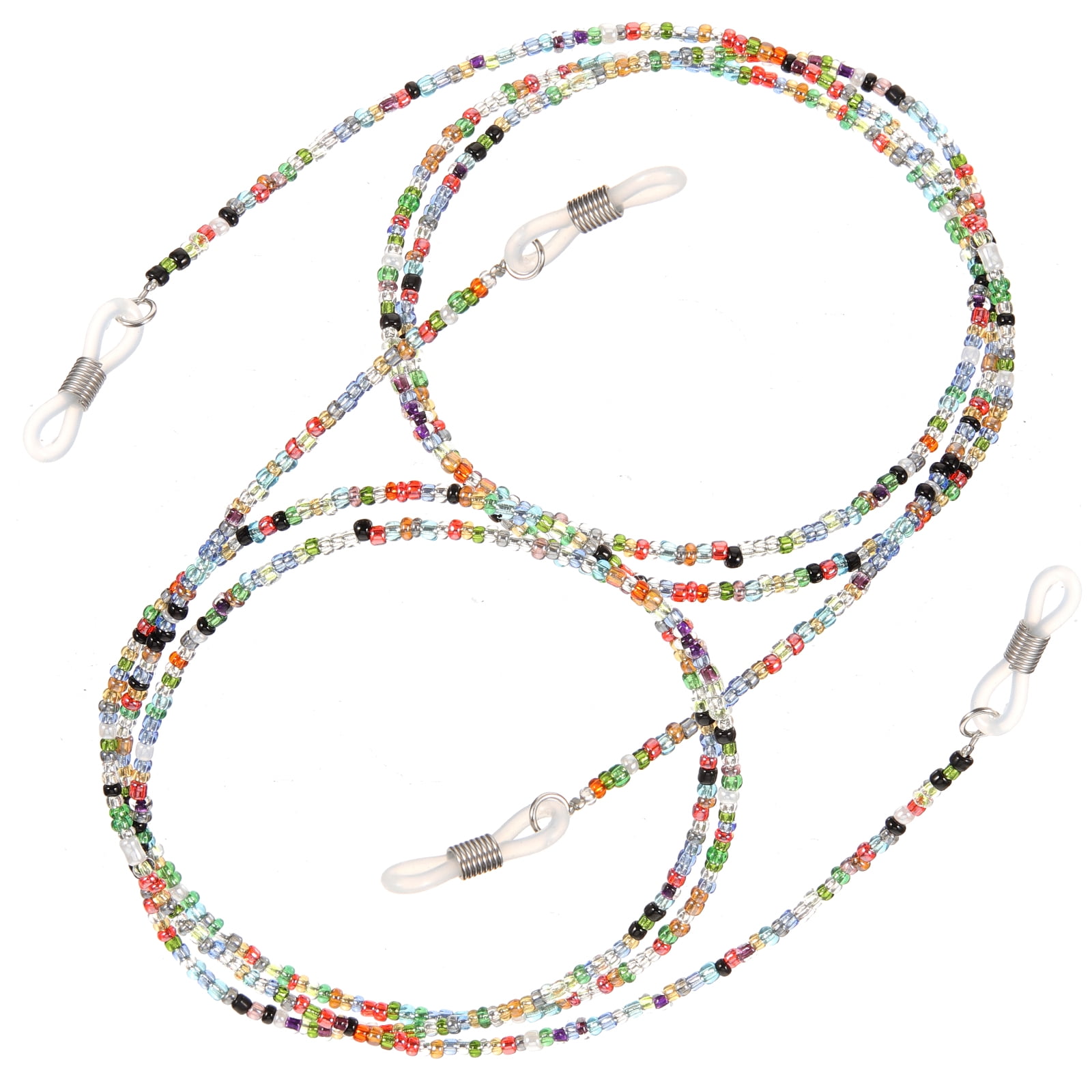 Phlegsive 2pcs Beaded Eyeglass Chains Sunglasses String Holder Glasses ...