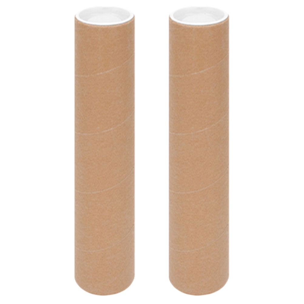 Brown Artwork Storage Tubes with End Caps for Safe Transport and ...