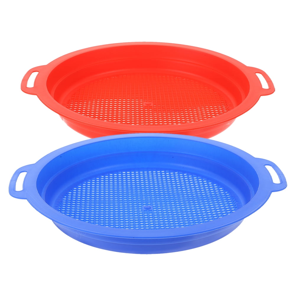 Phlegsive 2pcs Sand Sieve Beach Toy Beach Sand Toy Mesh Filter Fine ...