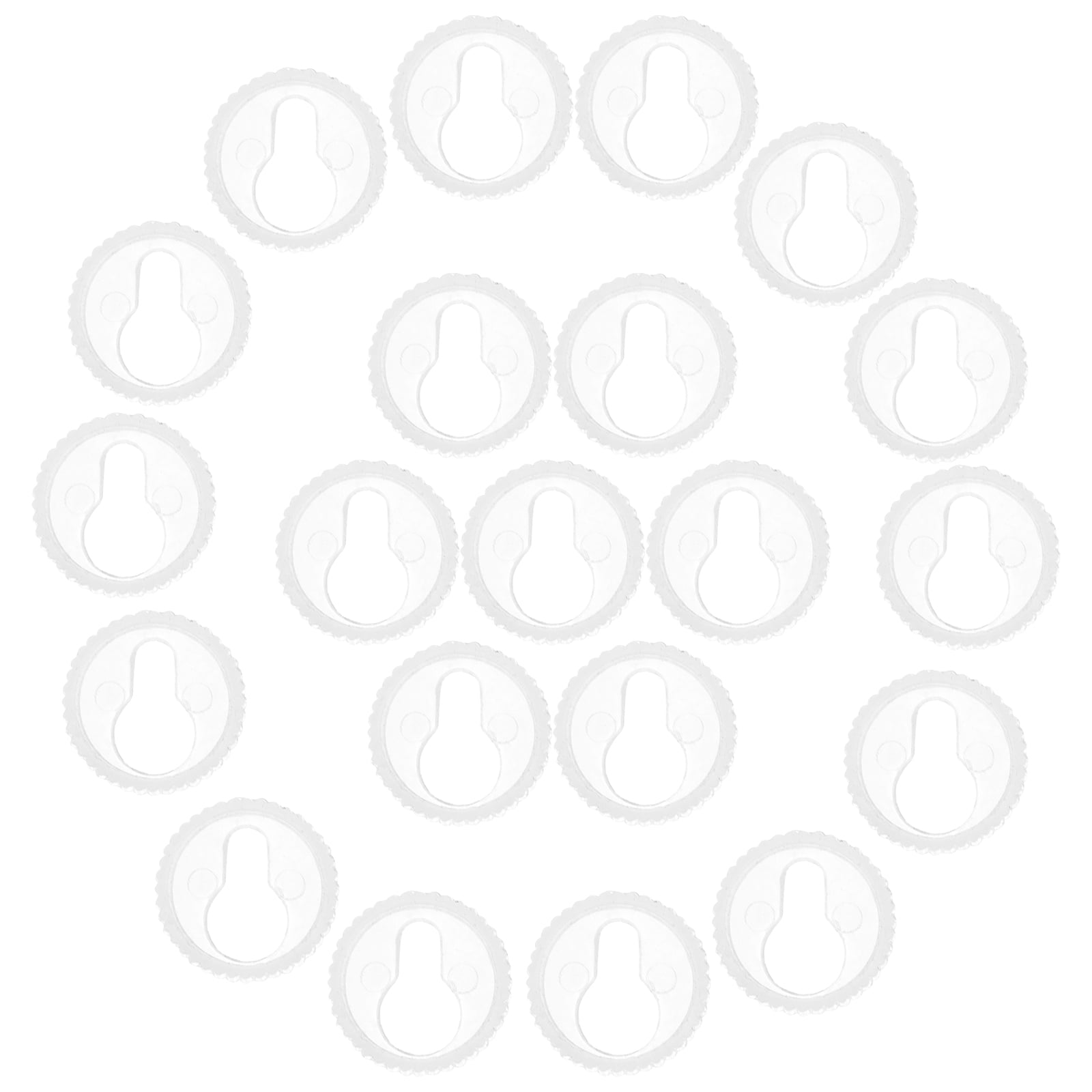 Phlegsive 50 Round Keyhole Hangers for Picture Frames & Shelves ...