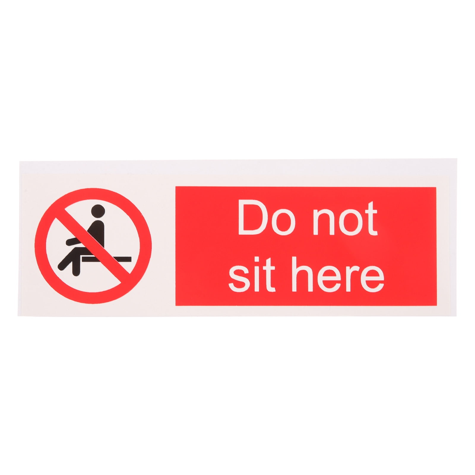 Phlegsive Do Not Sit Here Sticker Safety Sign Self Adhesive Warning ...