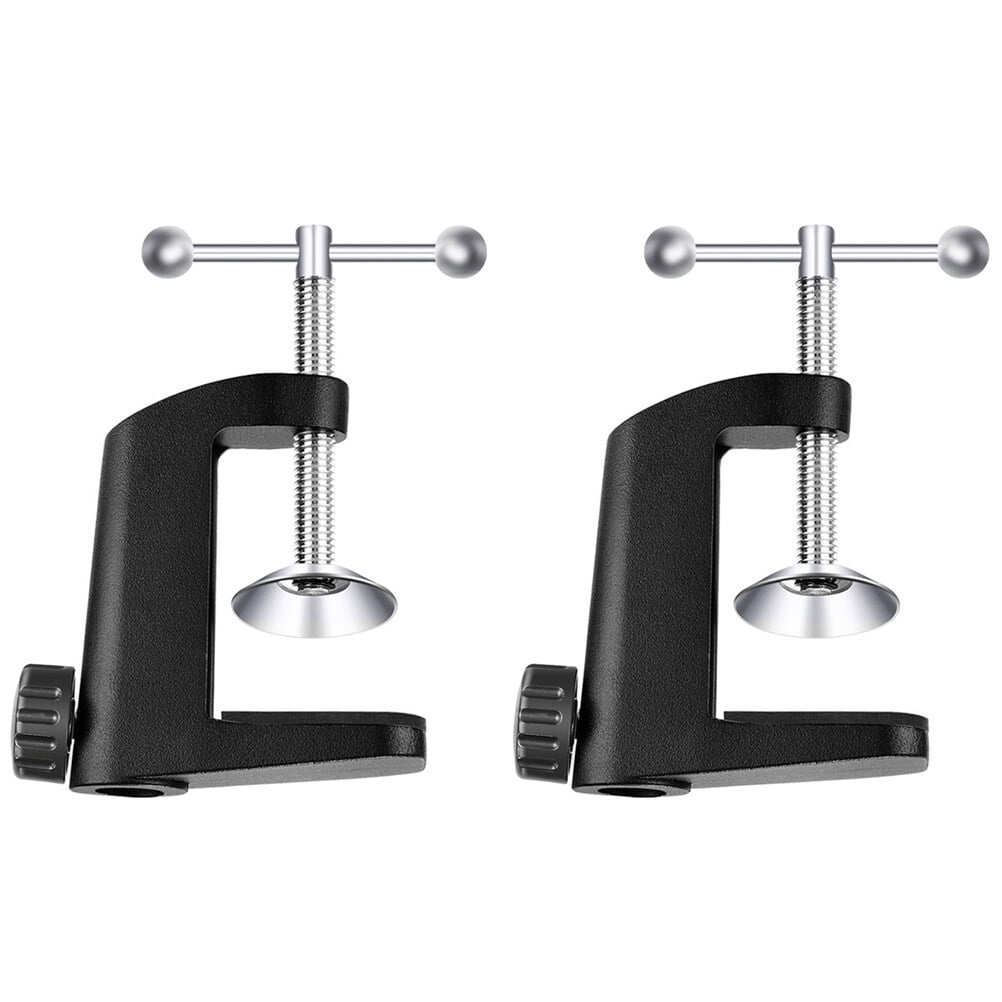 Phlegsive Microphone Arm Stand Clamp for Desk Table Mounting (2-Pack ...