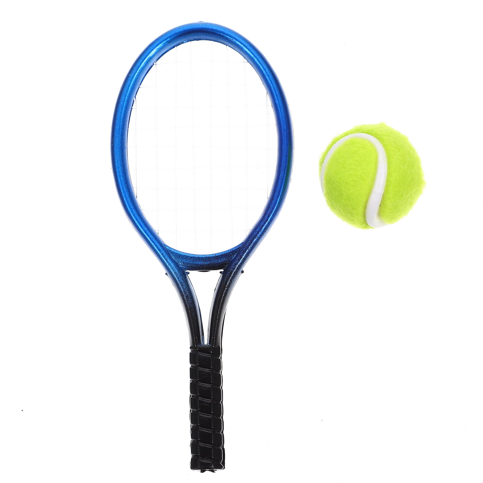 Phlegsive Mini Tennis Racket & Ball Dollhouse Sports Accessory DIY Cake ...