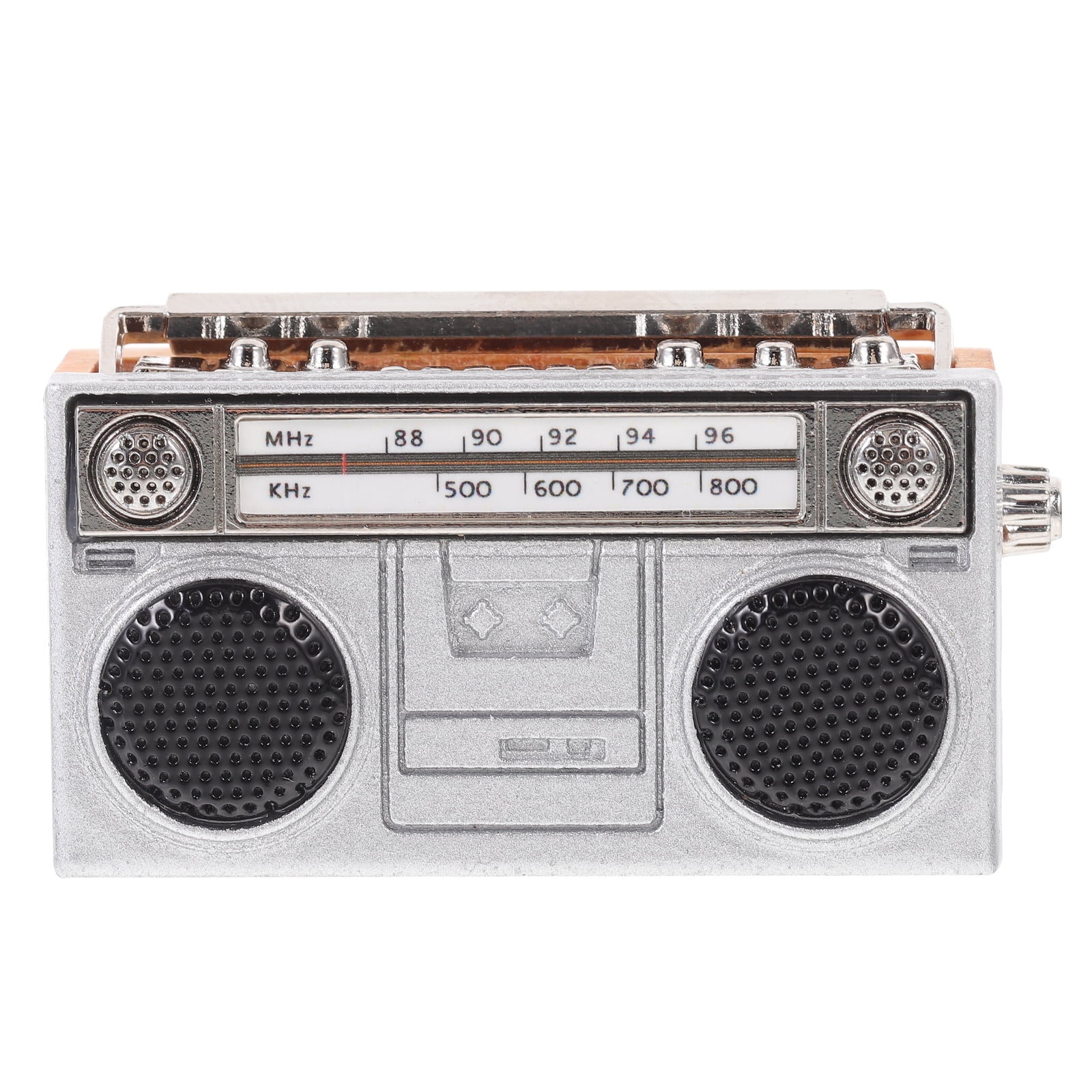 Phlegsive Miniature Radio Model Vintage Style Mini Radio Figurine ...