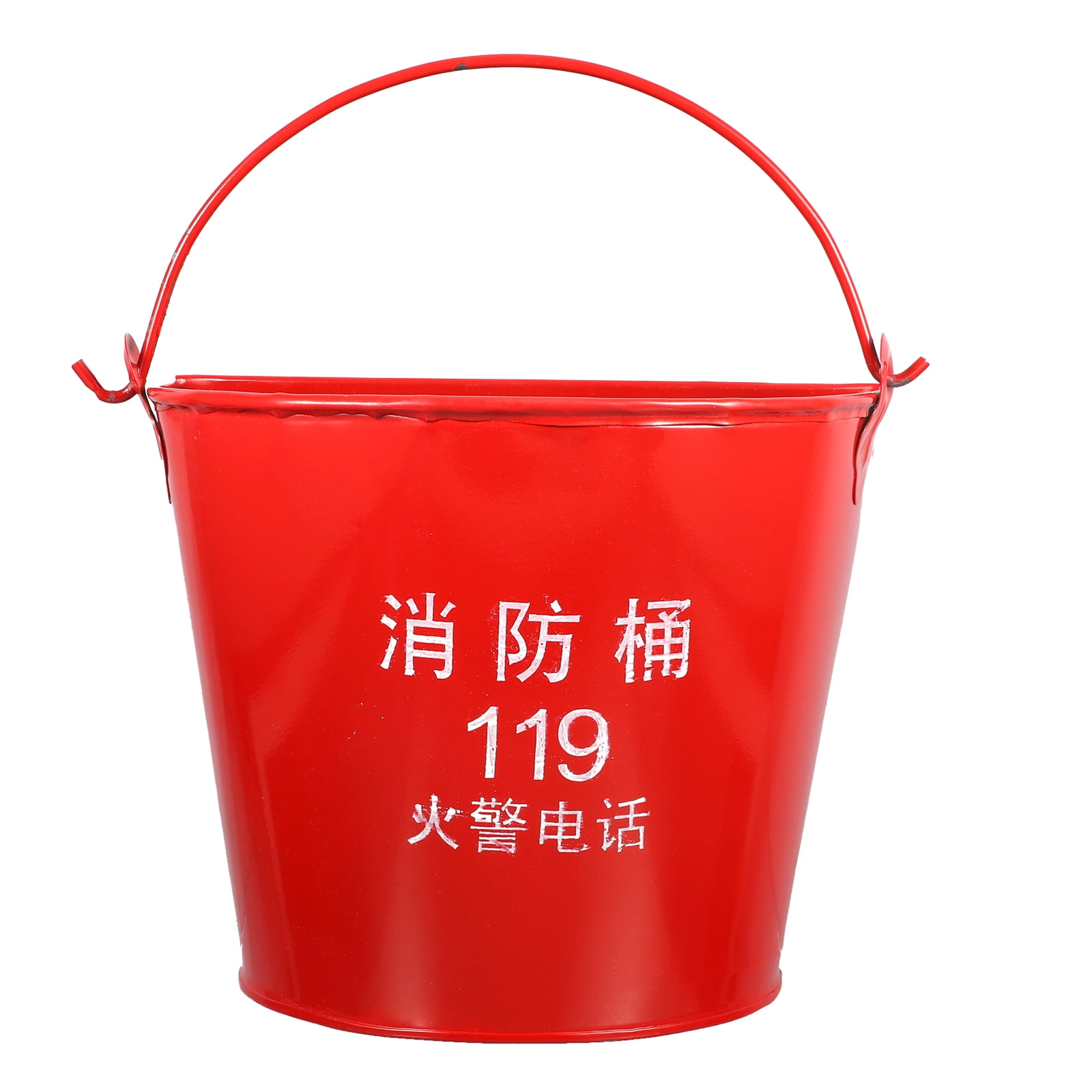 Phlegsive Red Emergency Sand Bucket with Handle - Fire-fighting ...