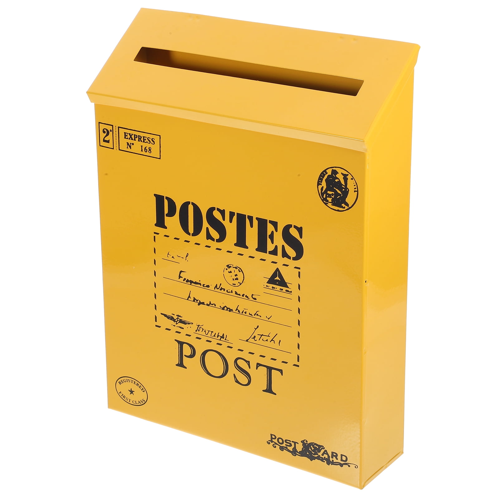 Phlegsive Wall Mounted Mailbox Newspaper Box Vintage Wall Mount Mailbox ...
