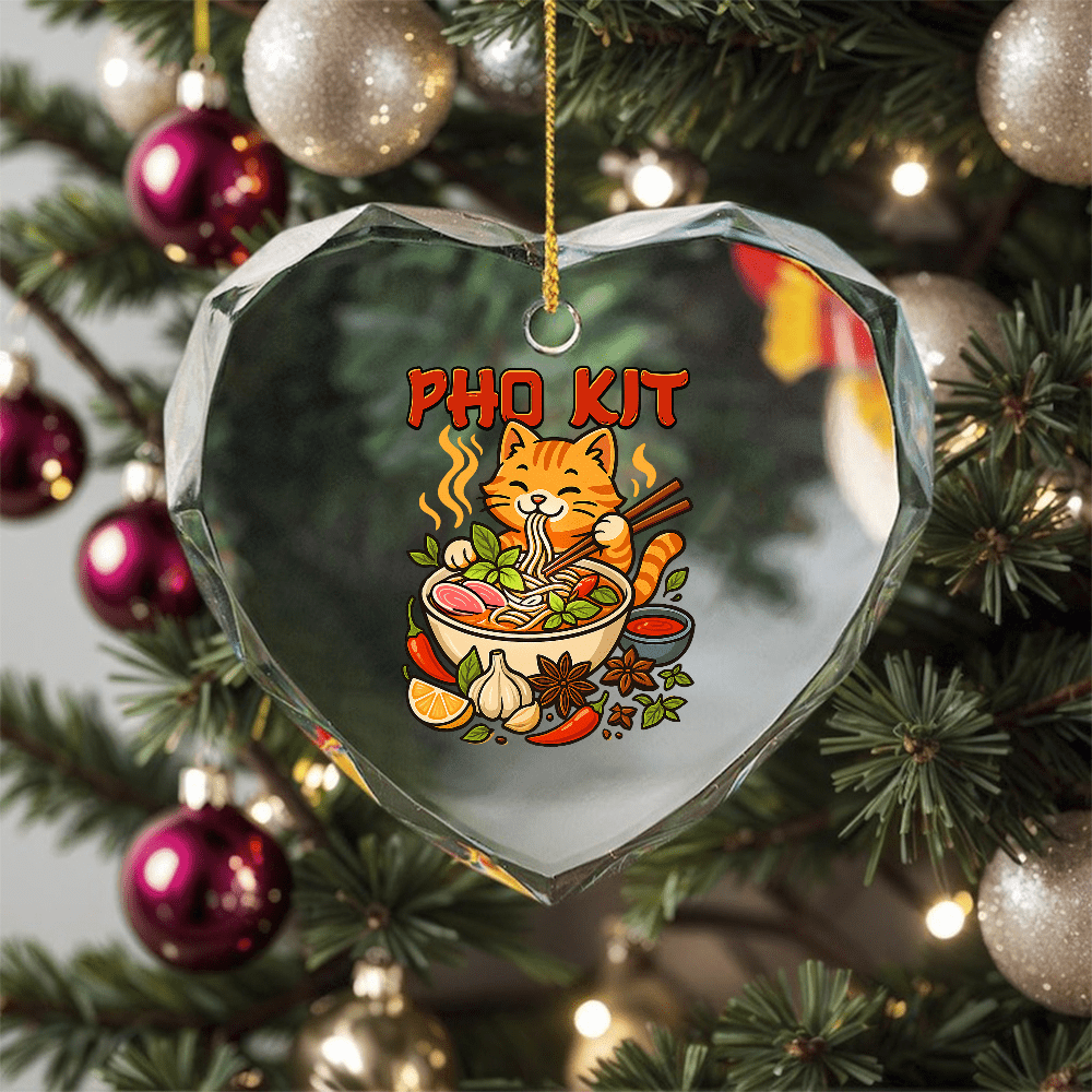 Pho Kit Mariners Cat Ornament, Indoor Decoration, Crystal Glass ...