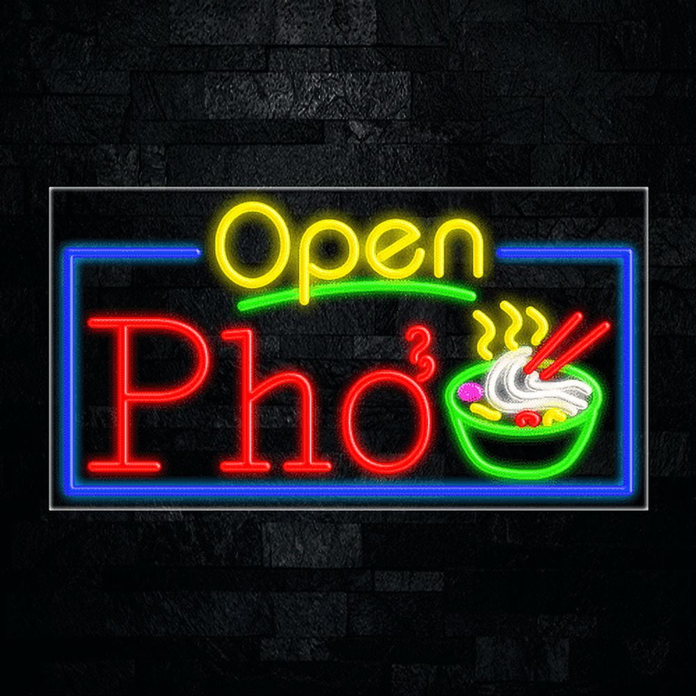 Pho LED Neon Sign 33"L x 18"H #35435 - Walmart.com