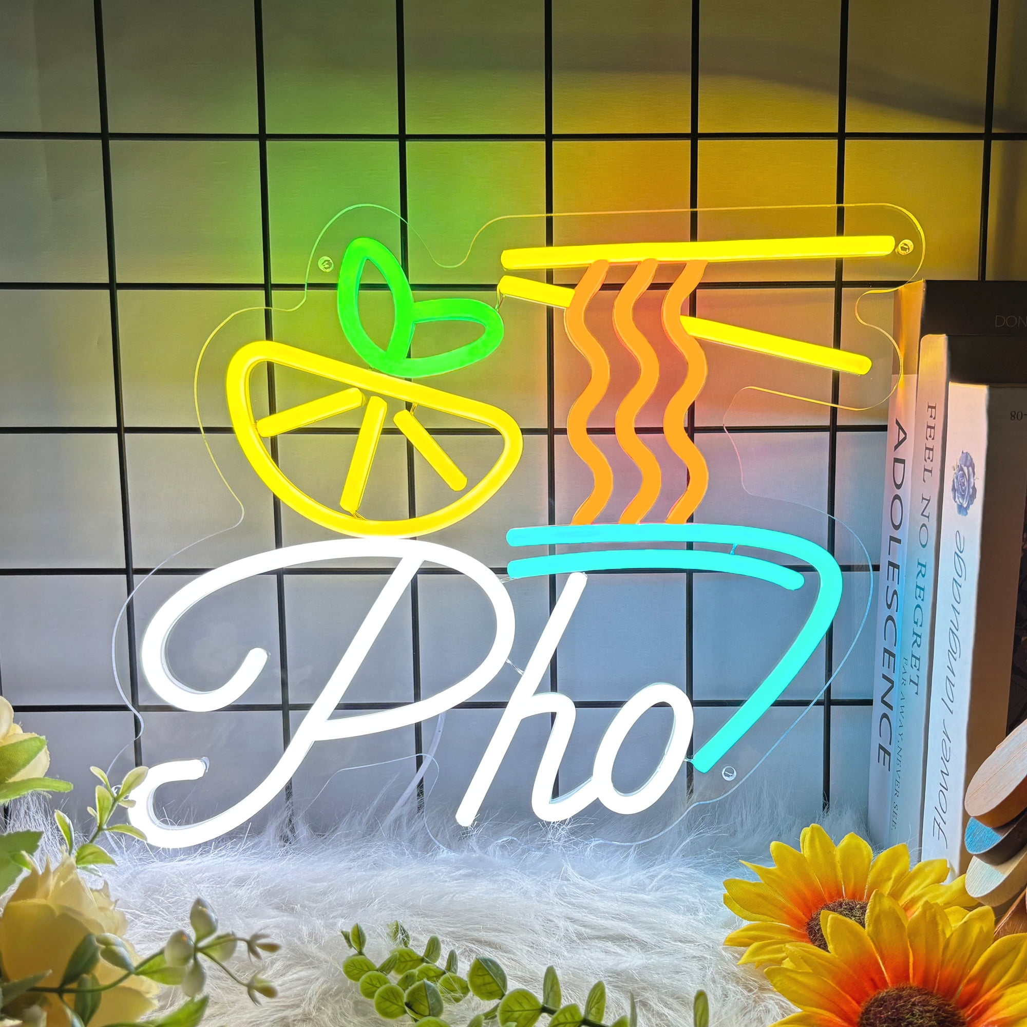 Pho Neon Sign for Wall Decor, Vietnamese Pho Led Sign for Vietnam ...