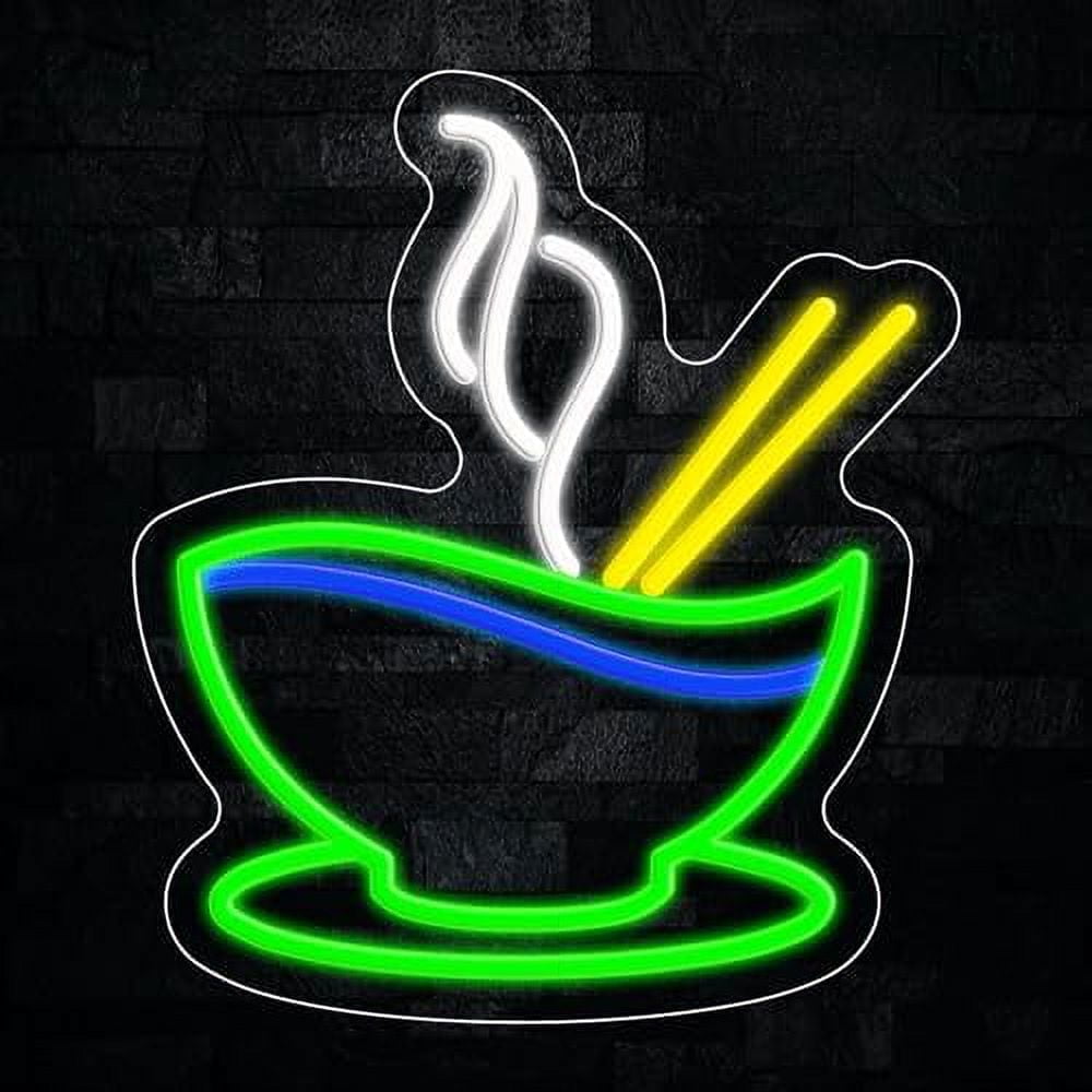 Pho Noodles Ramen Neon LED Sign 13"L x 15"H #32600 - Walmart.com