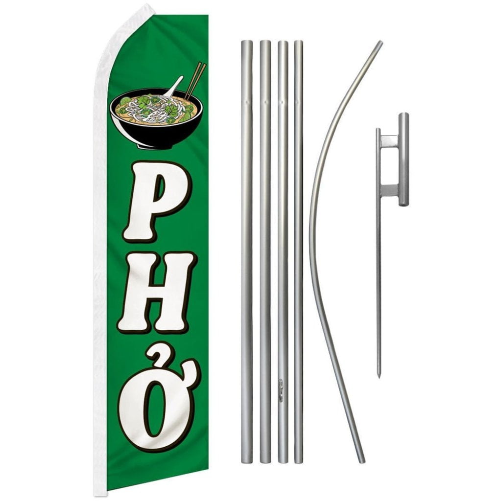 Pho Super Flag & Pole Kit - Walmart.com