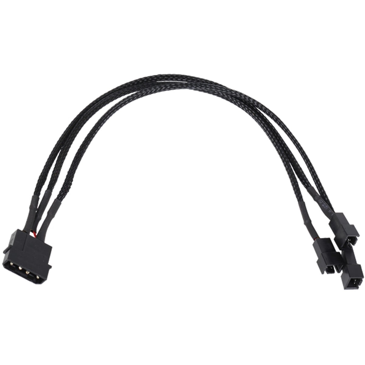 Phobya Adapter Cable, 4-Pin Molex to 3-Pin (5V/7V/9V), 30cm, Sleeved ...