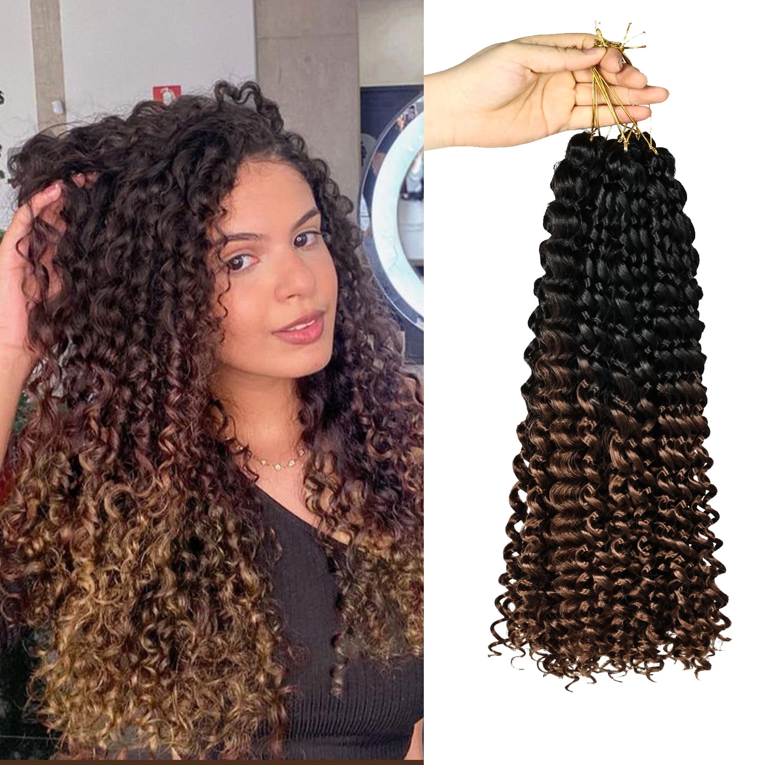 Phocas 18inch 6Packs Passion Twist Crochet Hair Curly Crochet Hair for ...