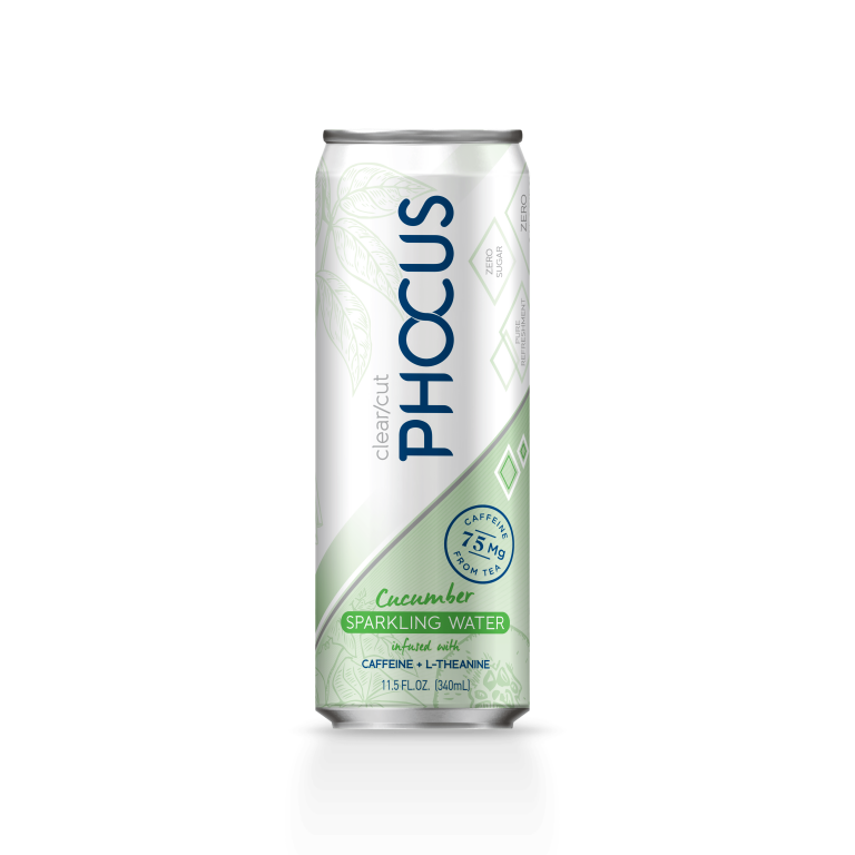 Phocus Caffeinated Sparkling Water, Natural, Fl Oz, 12-Pack, 46% OFF
