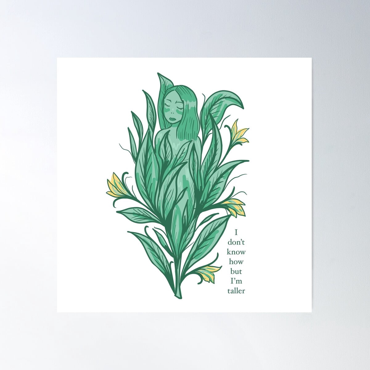 Phoebe Bridgers Garden Song “I Don’T Know How But I’M Taller” Poster ...