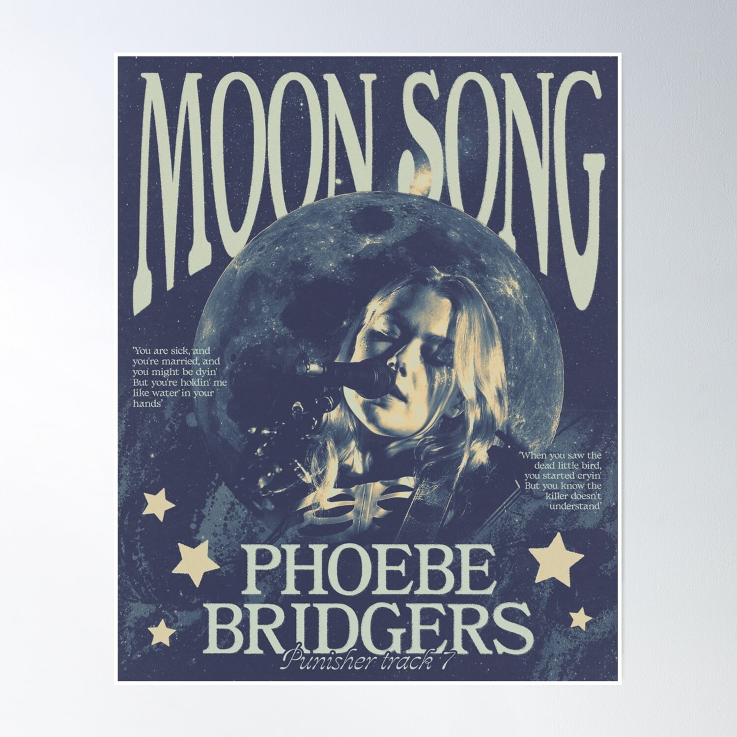 Phoebe Bridgers Moon Song Poster Wall Art, Modern Wall Decor, 24x36 ...