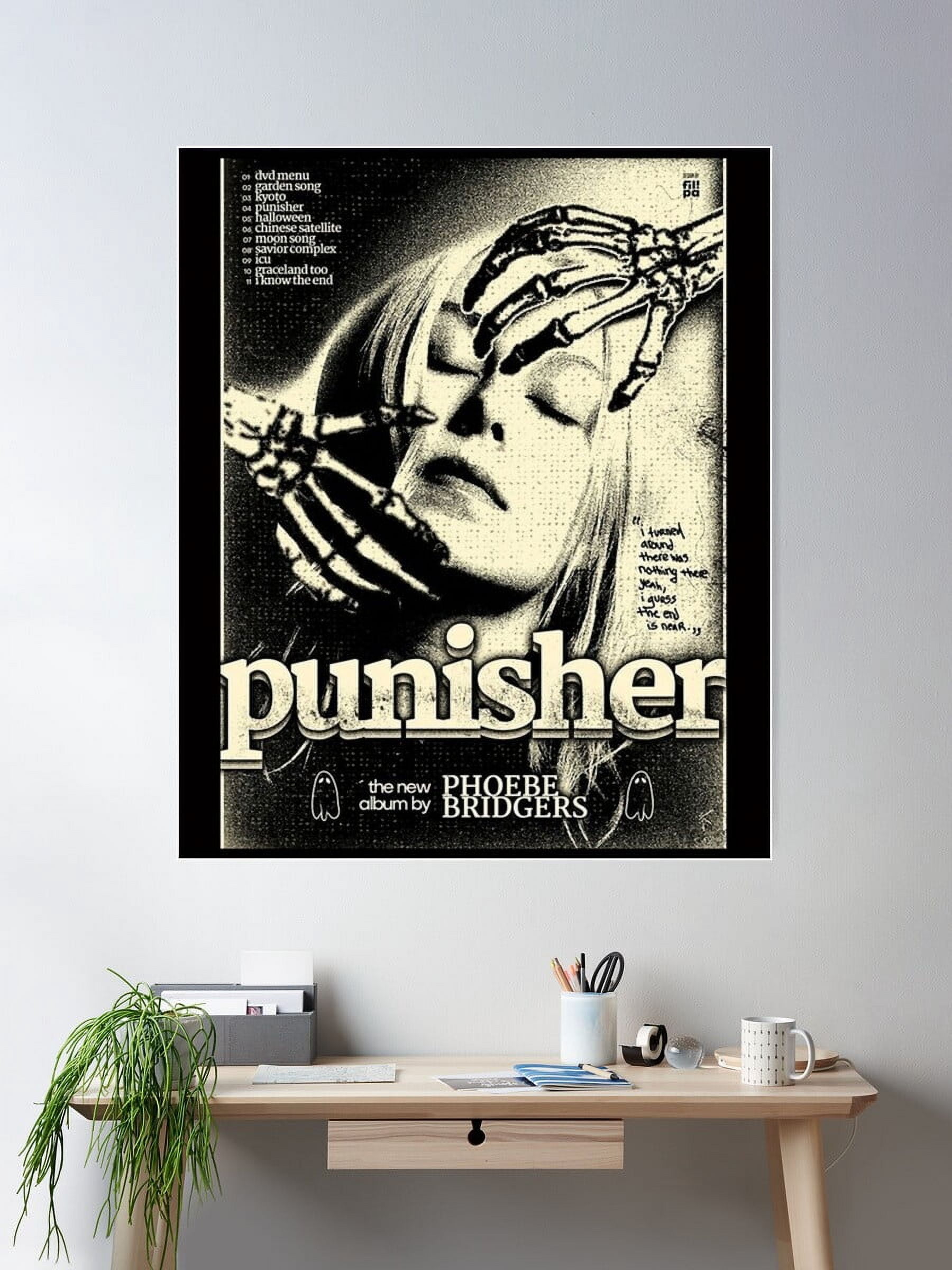 Phoebe Bridgers Punisher Poster Wall Art, Modern Wall Decor For Living ...