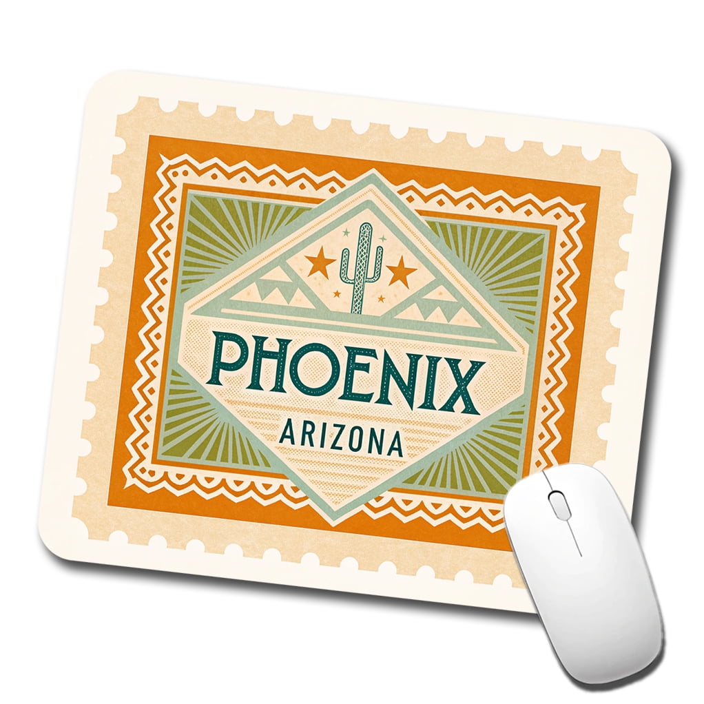 Phoenix AZ Arizona Travel Vacation Stamp Mouse Pad Low Profile Gaming ...