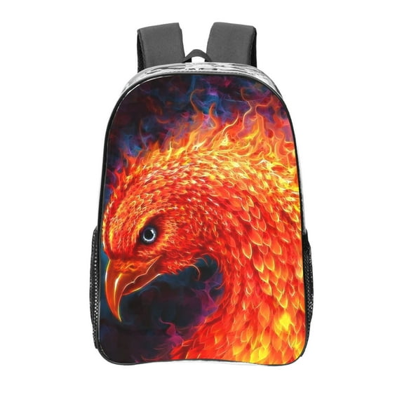 Phoenix Basics Transparent Backpack School See Through Plastic Backpacks For School, Work ...