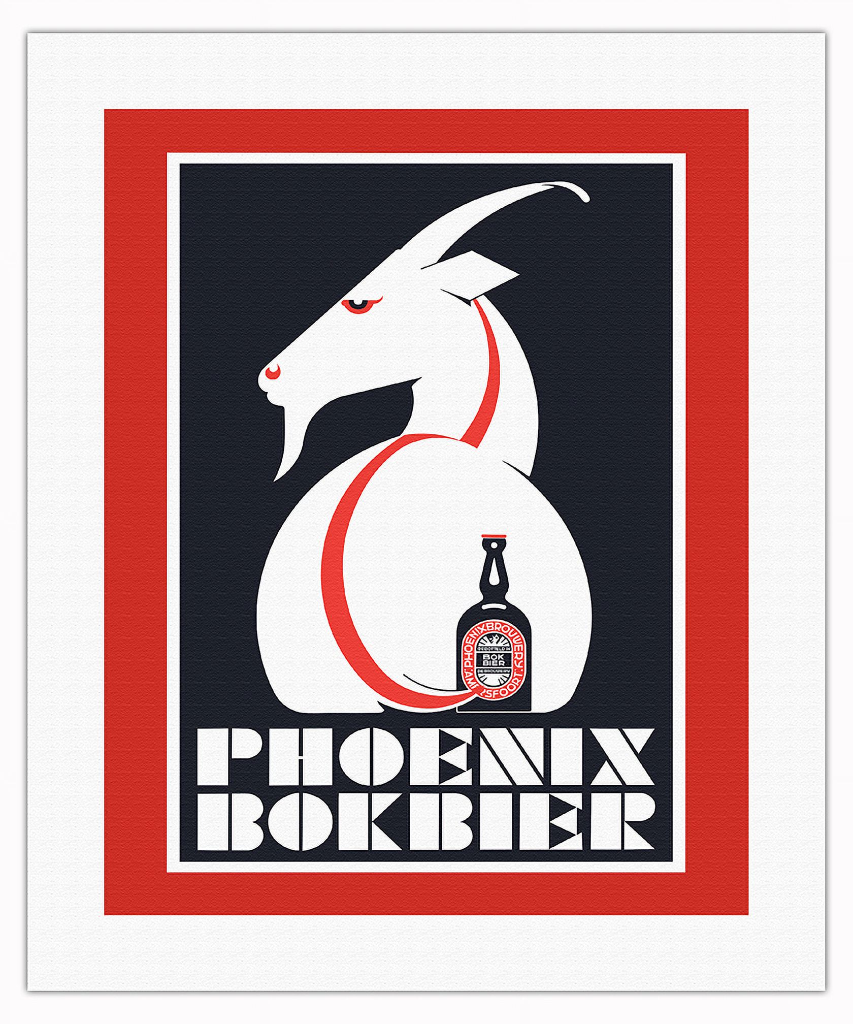 Phoenix Bokbier - Dutch Lager Beer - Vintage Advertising Poster by ...