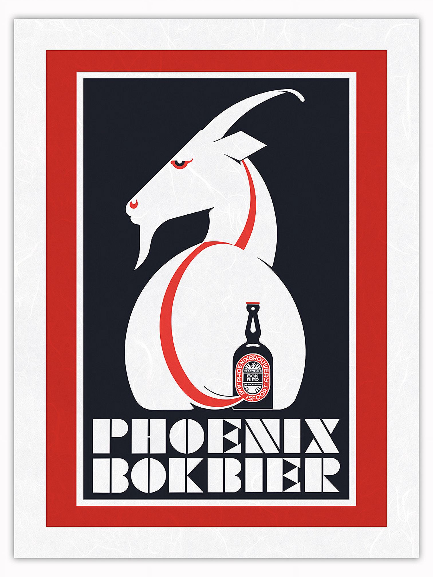 Phoenix Bokbier - Dutch Lager Beer - Vintage Advertising Poster by ...