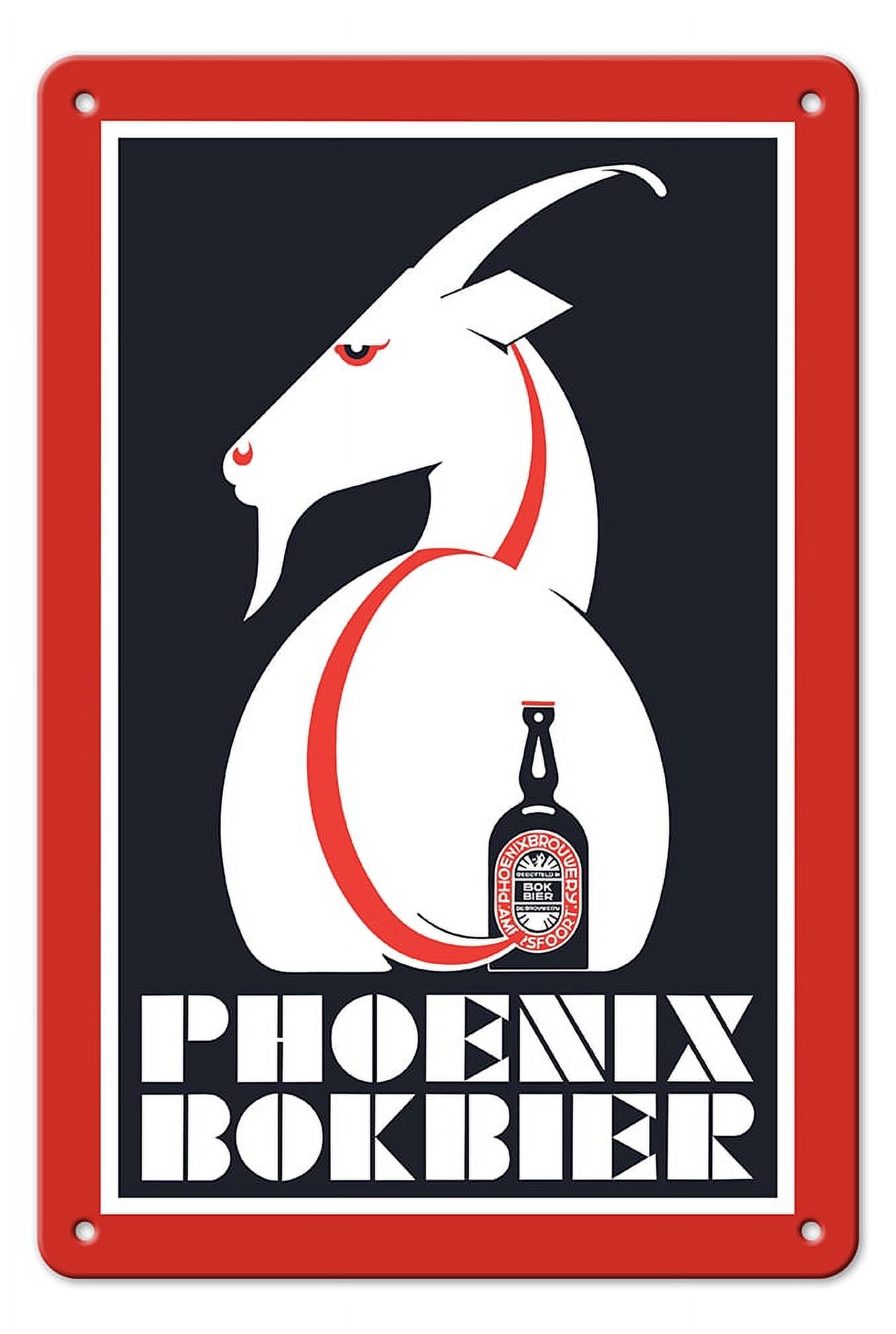 Phoenix Bokbier - Dutch Lager Beer - Vintage Advertising Poster by ...