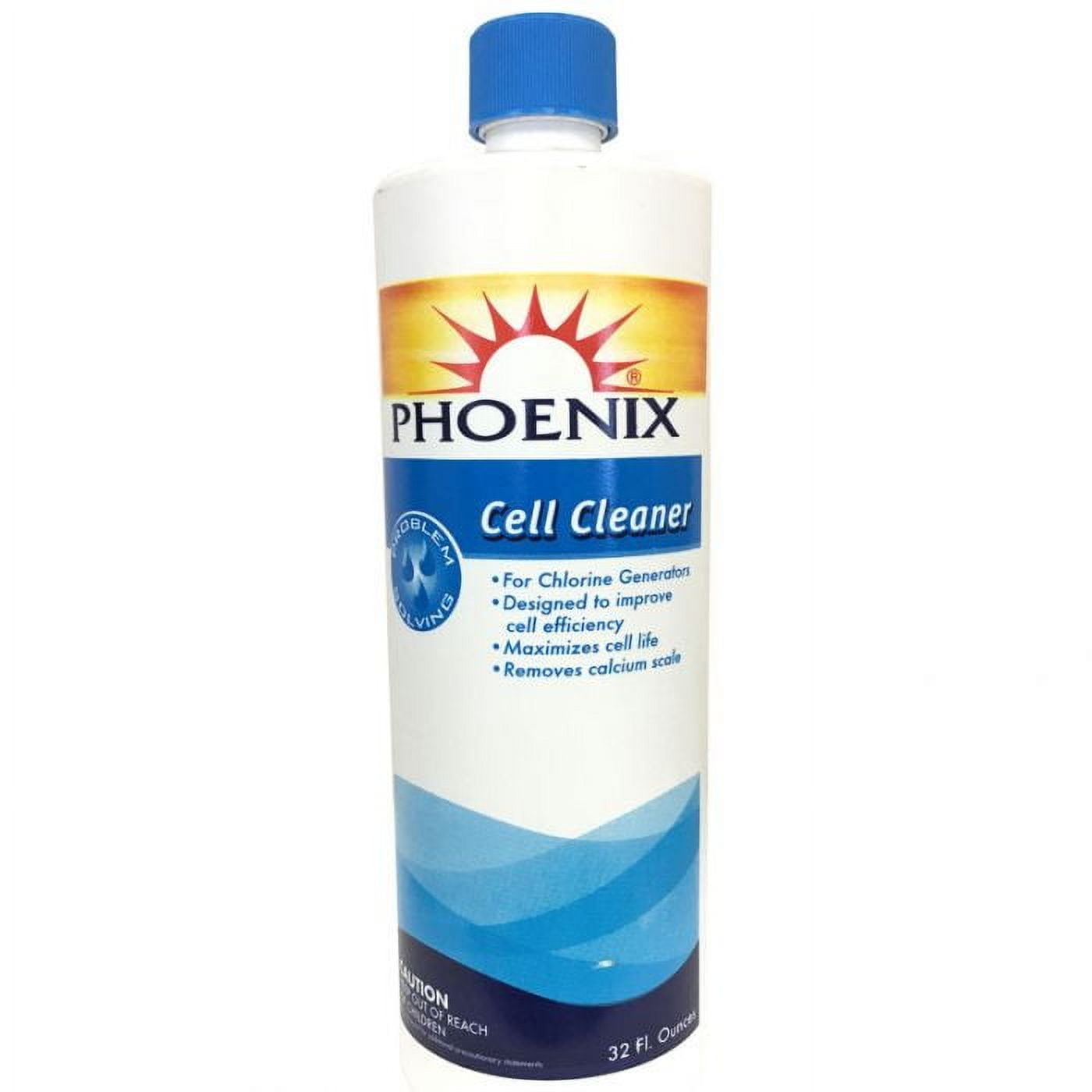 Phoenix Chlorine Generator Salt Cell Cleaner for Pool, Spa, Hot Tub ...
