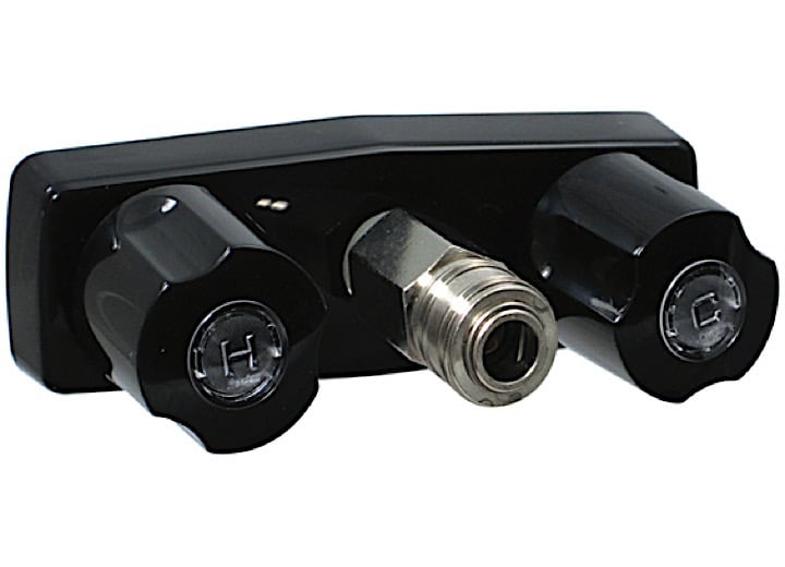 FAUCET W/ QUICK CONNECT 33/8IN 2 KNOB PLASTIC BLACK - Walmart Business ...