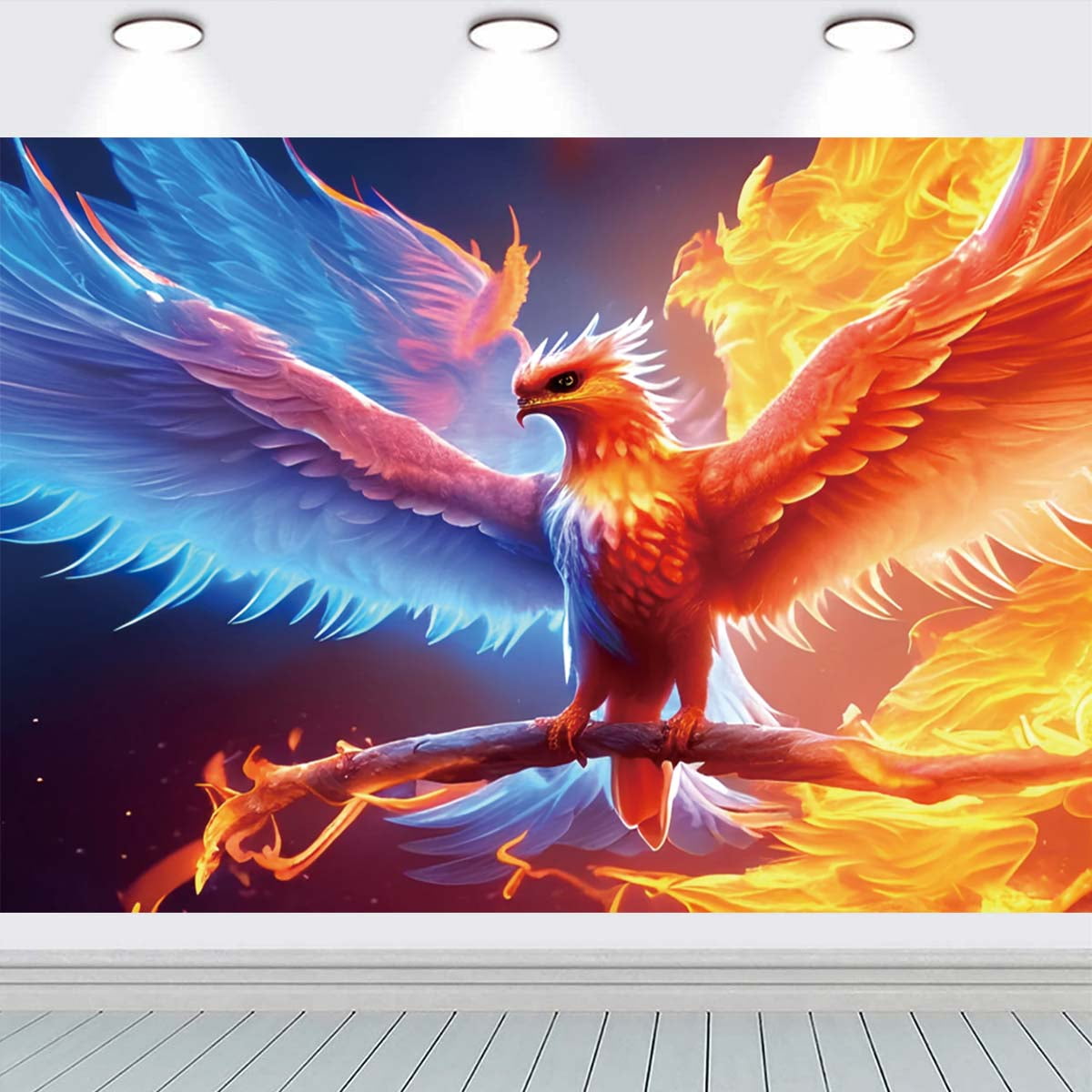 Phoenix Fire Bird school Taspestry Poster Banner Backdrop Background ...