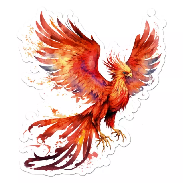 Phoenix Flames Bird Sticker Phone Decal Water Bottle Stickers Car ...