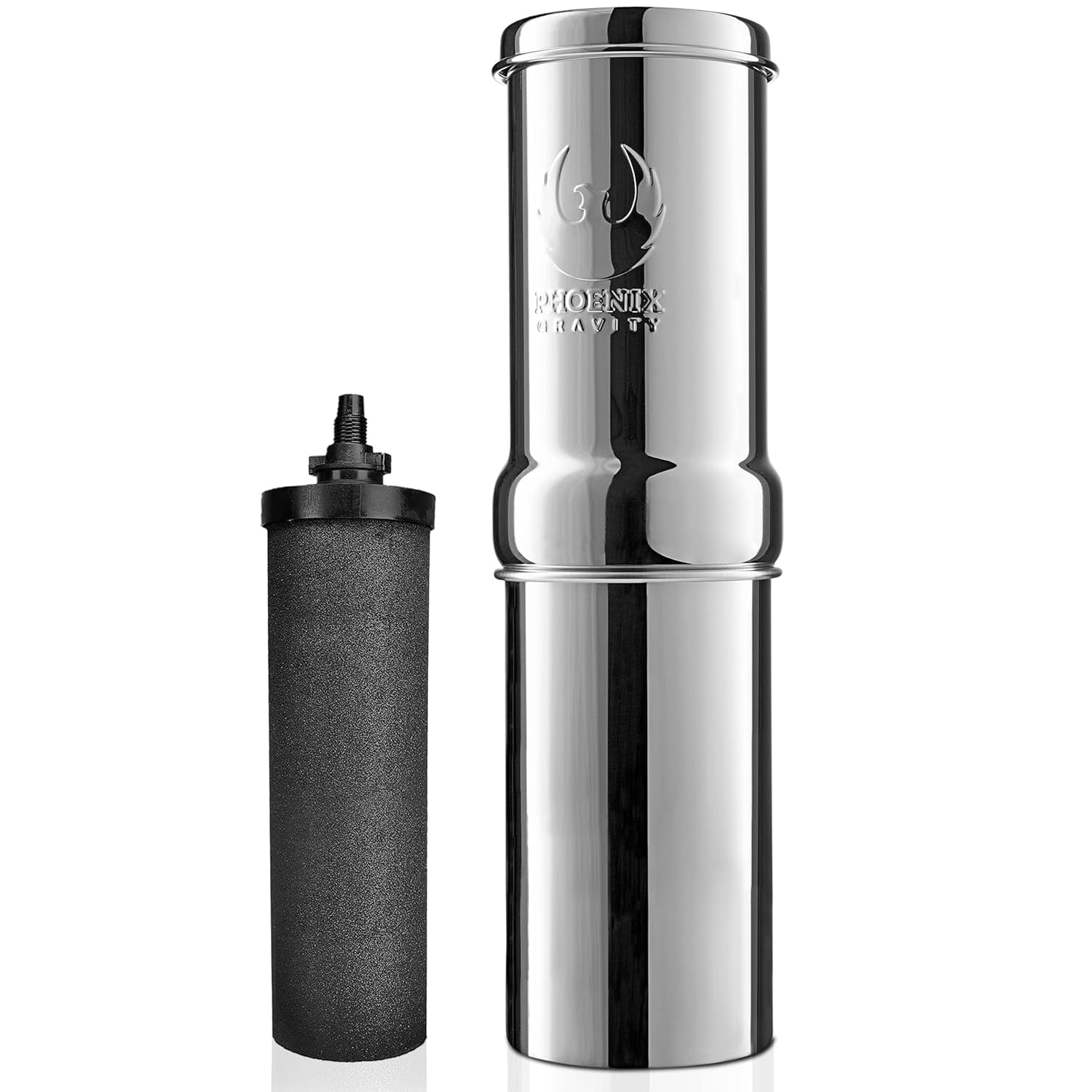 Phoenix Gravity - 1 Liter 304 Grade Stainless Steel Gravity Water ...