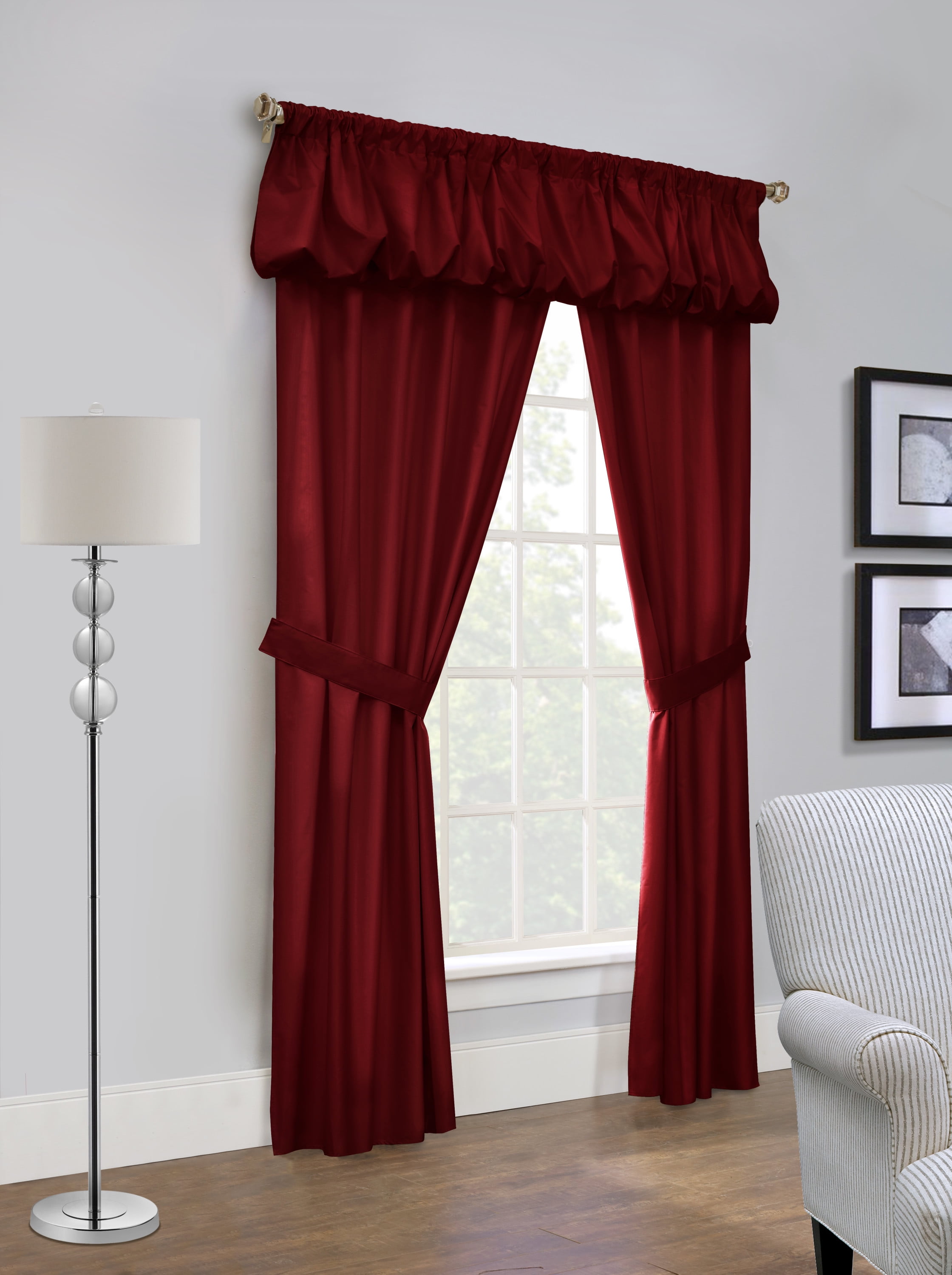 Loft Living Insulated Window Dressing - 80 x 63 - Burgundy - Walmart.com