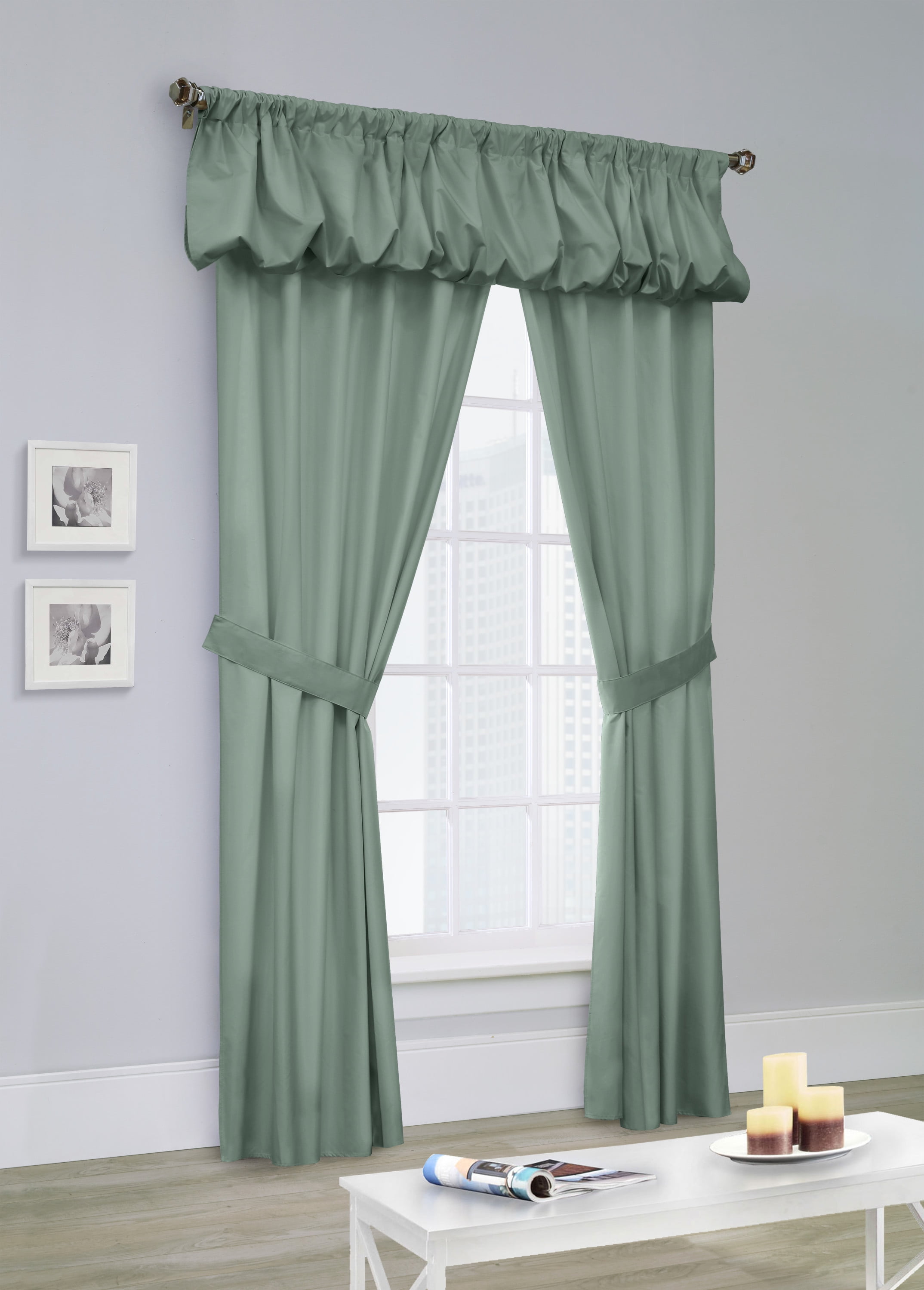 Loft Living Phoenix Insulated Blackout Curtains 80 x 63 Sage Thermal ...