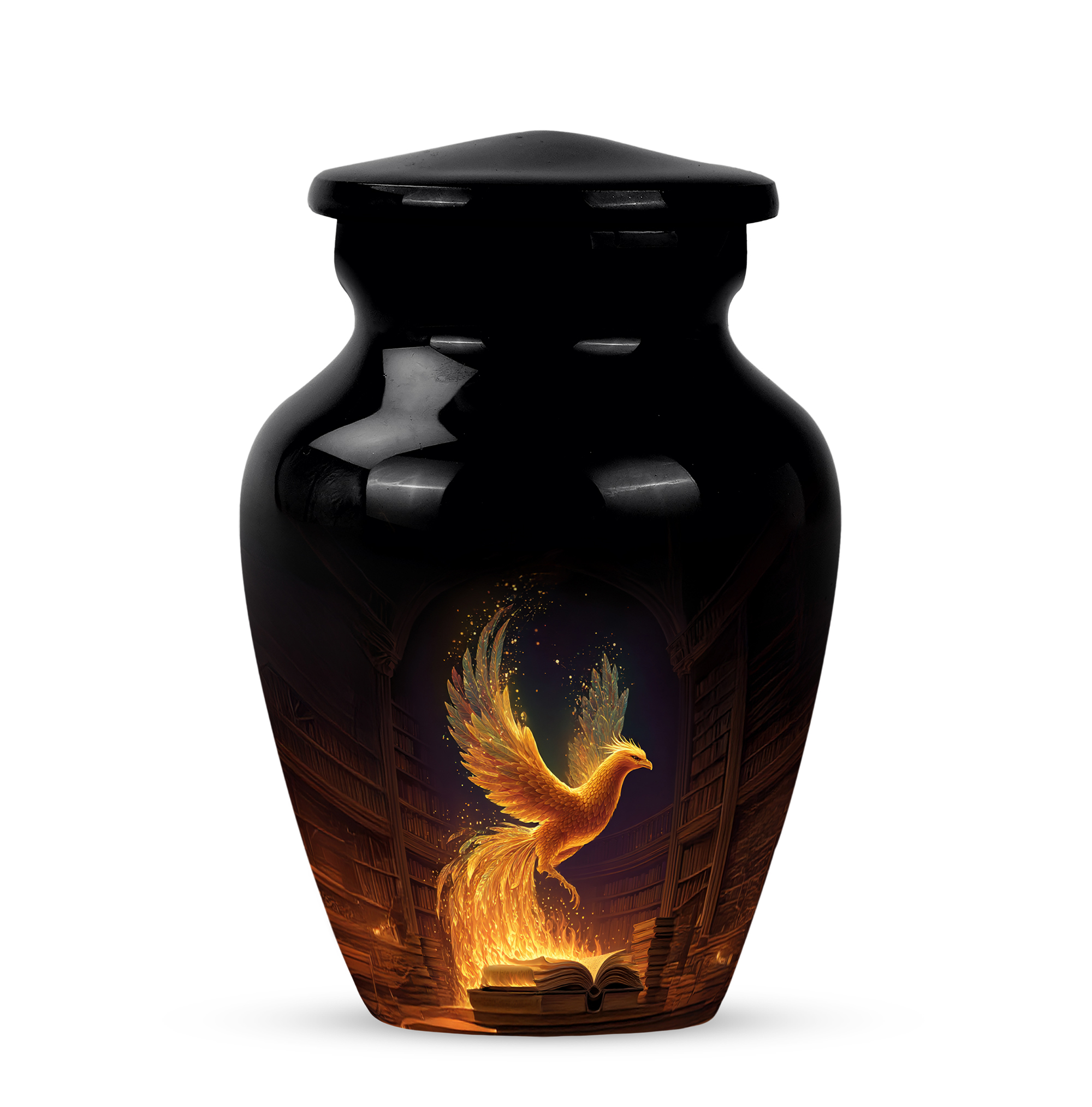 Phoenix Little Memorial Urns For Adult Male - Miniature Funeral Urn For ...