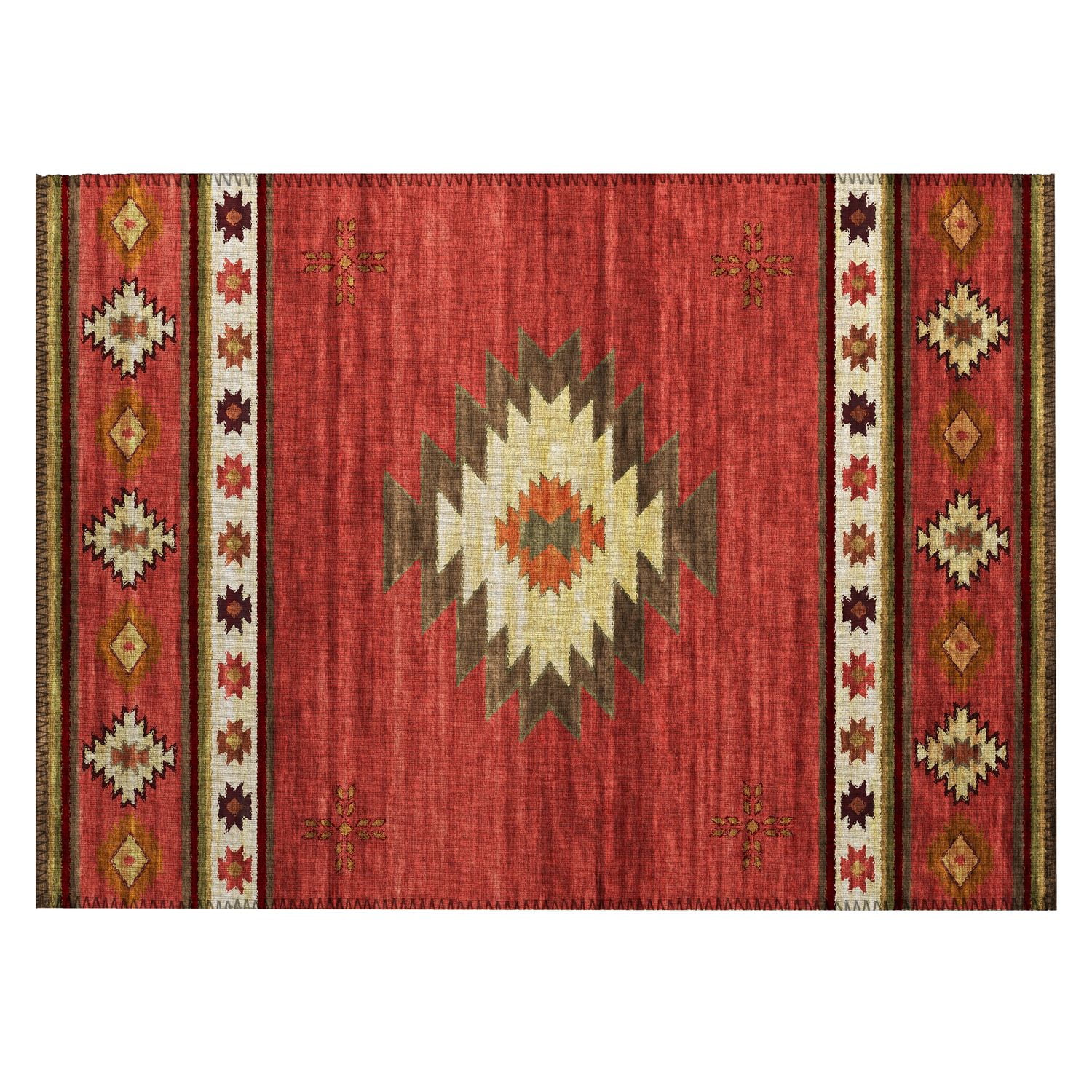 Phoenix PH4 Red Southwestern Rug 5' X 7 ' 6" - Walmart.com