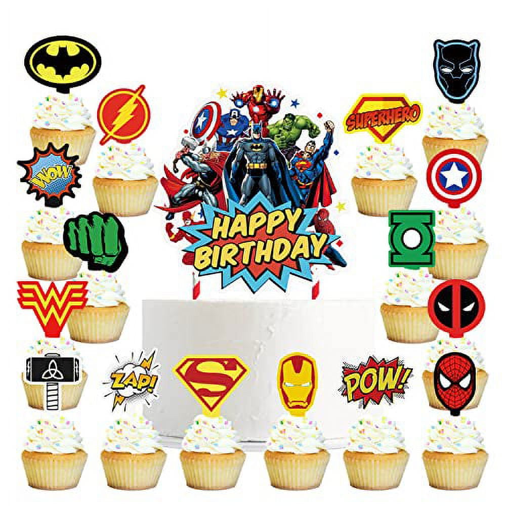 Phoenix Party 17 Toppers for Superhero Birthday Cake Toppers Cupcake ...