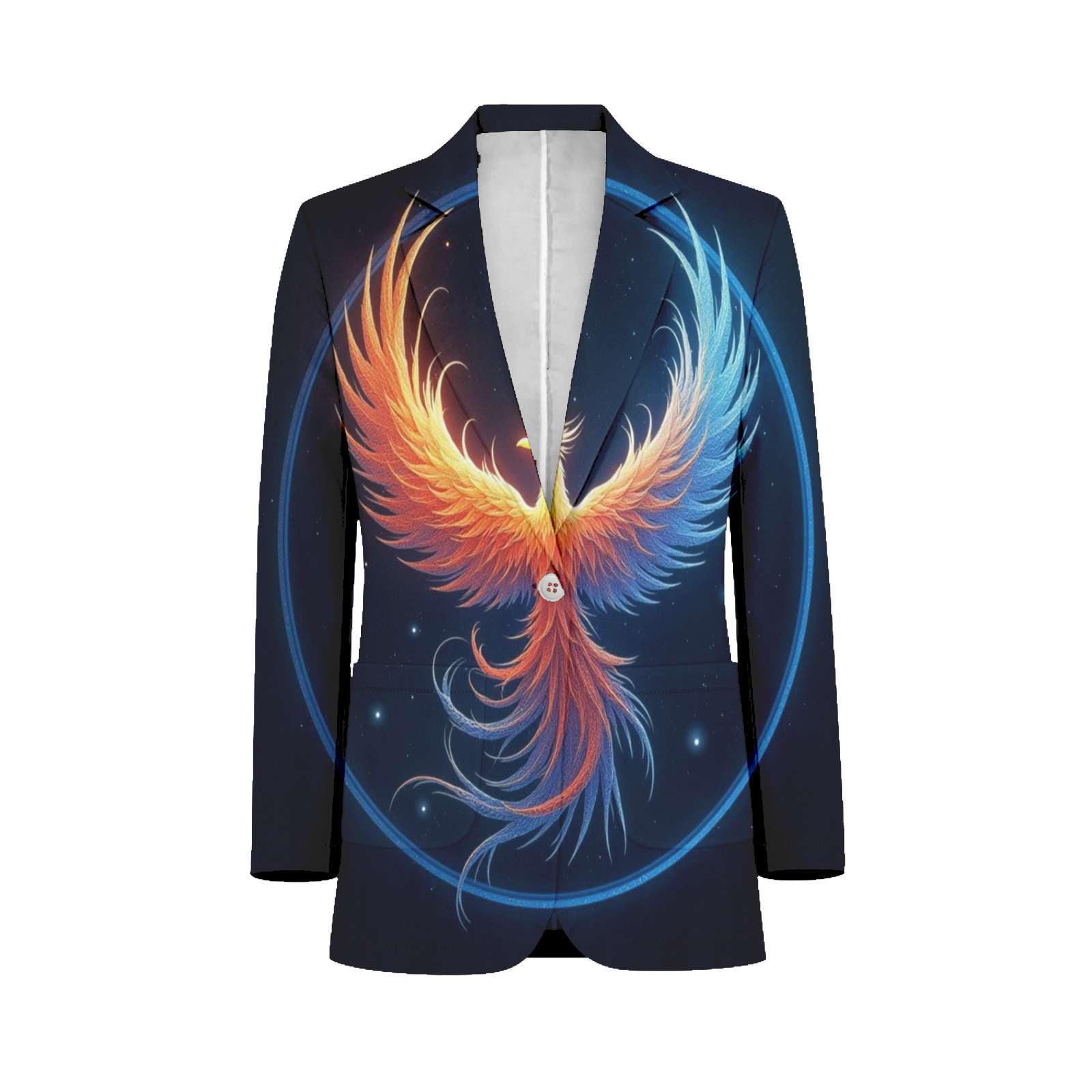 Phoenix Rising From Ashes Customized Men's Suits full man Shawl Collar ...