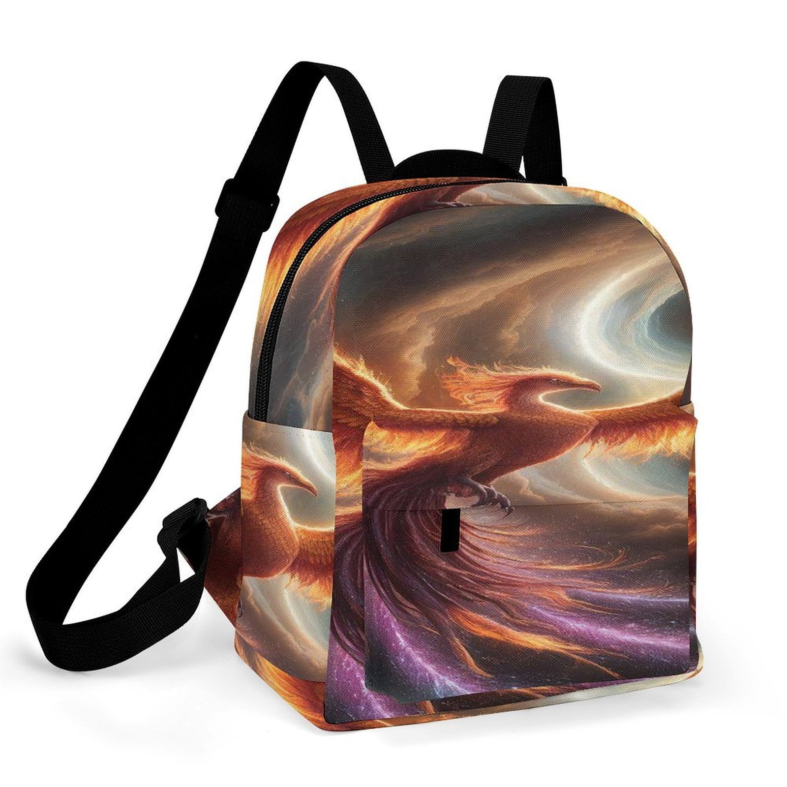Phoenix Rising From Ashes Small Backpack Cute Mini Backpacks For Woman ...