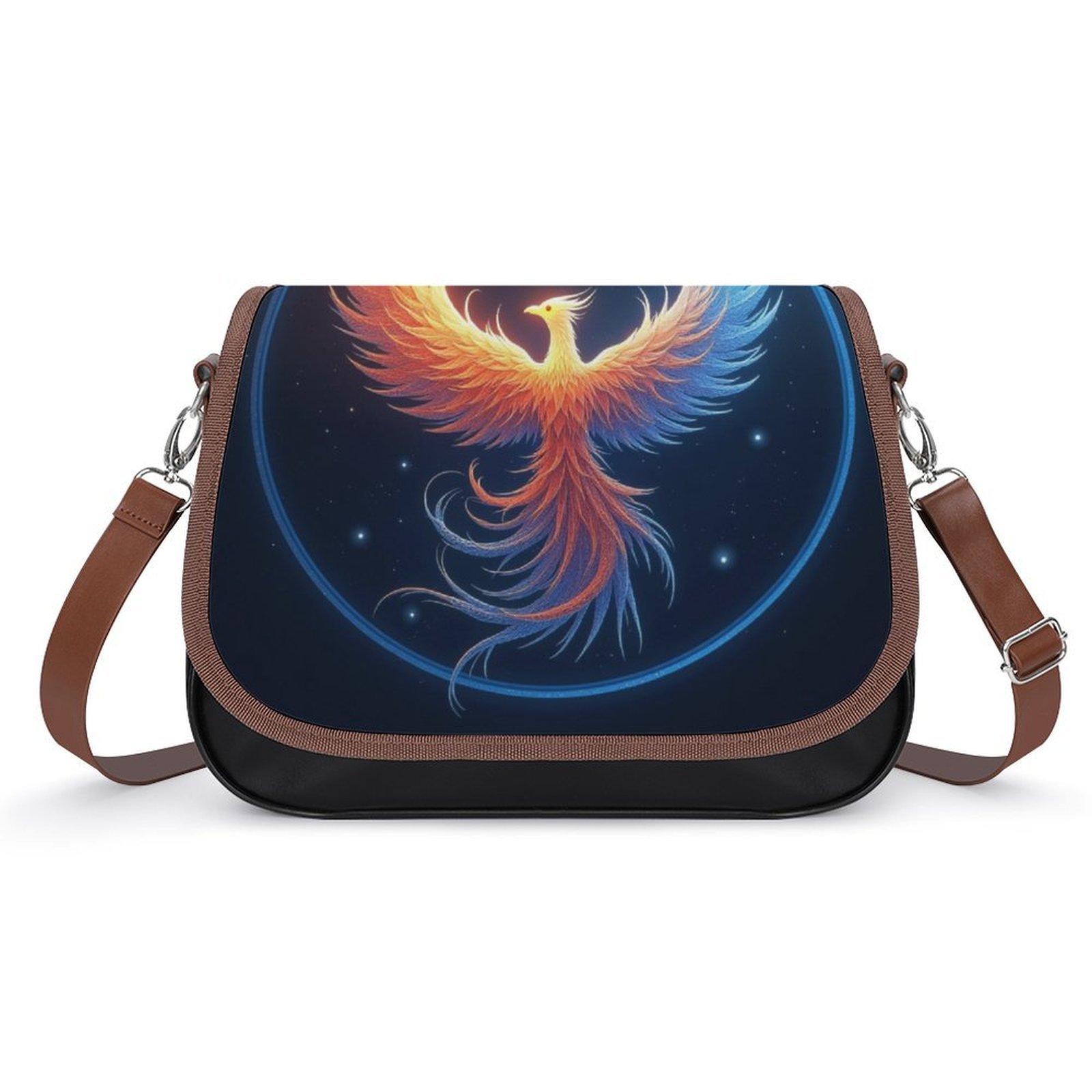 Phoenix Rising From Ashes Vintage Crossbody Bag For Women Medium ...