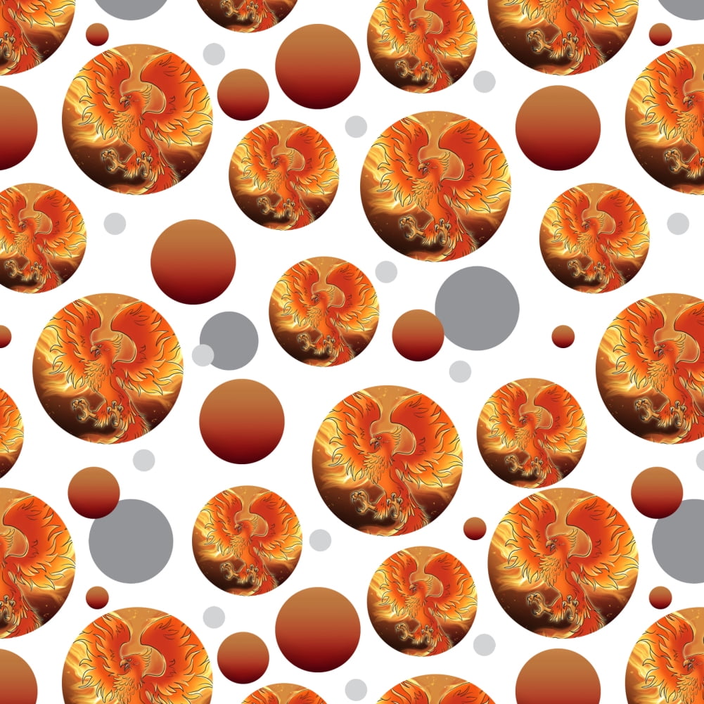 Phoenix Rising from the Flames Premium Gift Wrap Wrapping Paper Roll ...