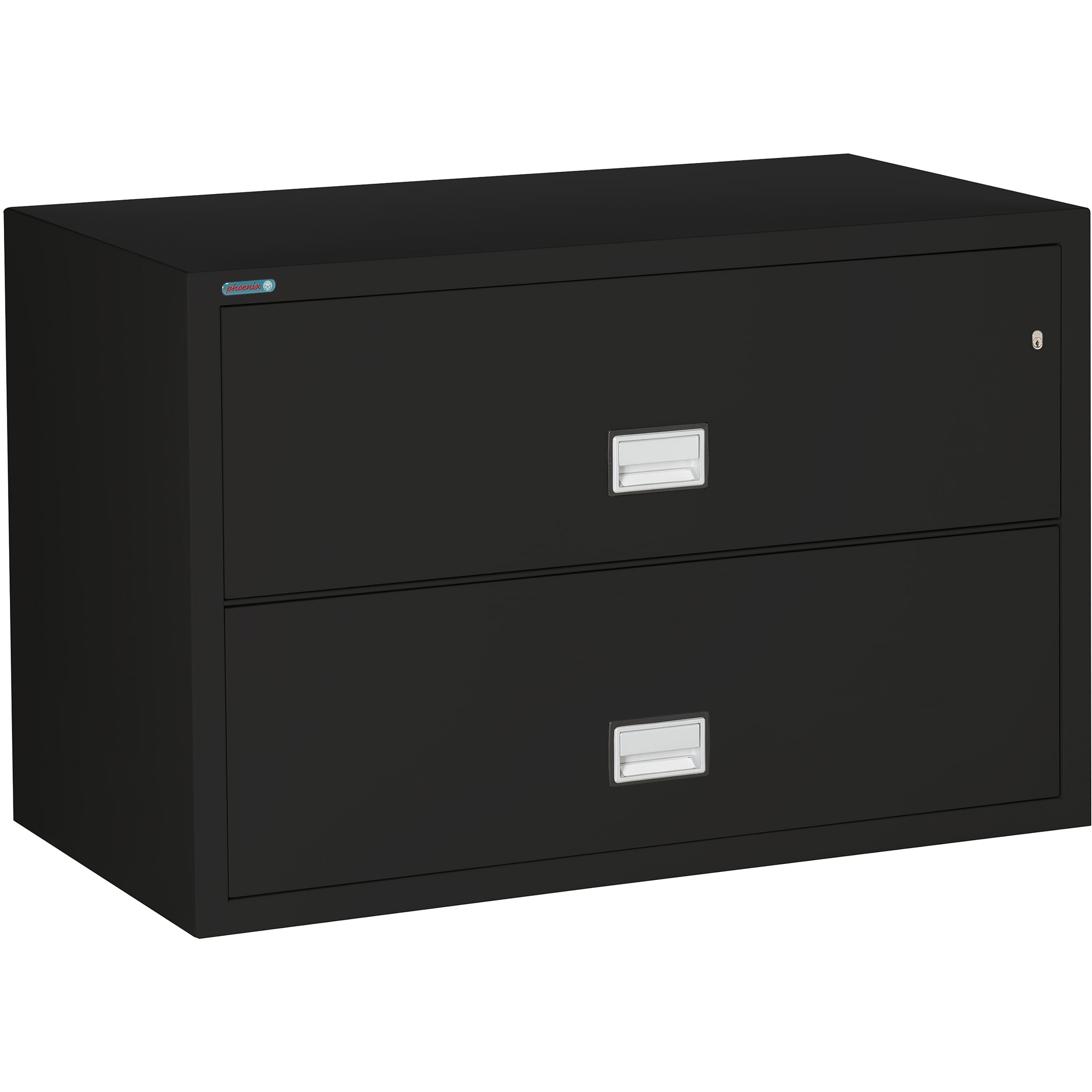 Phoenix Safe Lateral 44 inch 2-Drawer Fireproof File Cabinet with Key ...