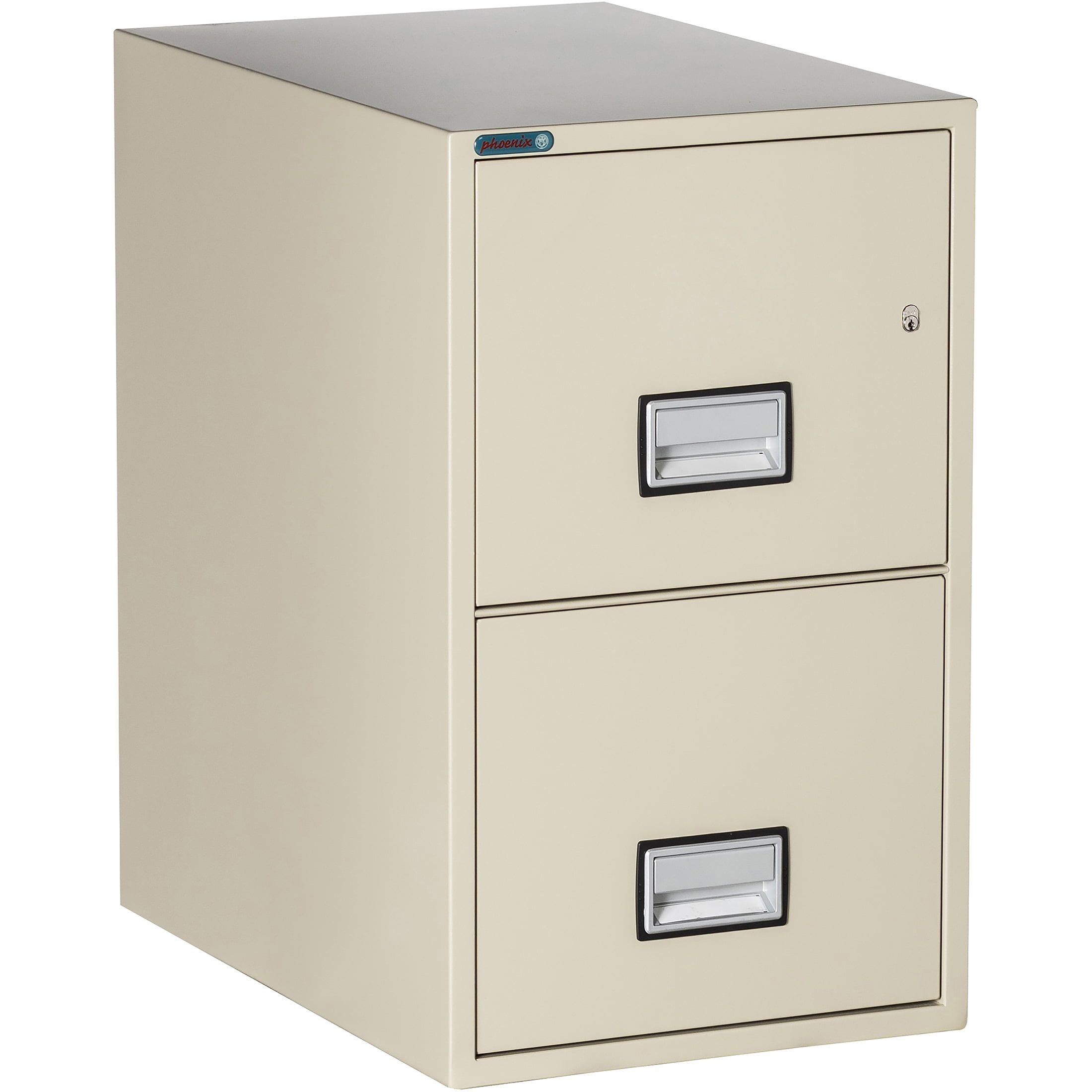 Phoenix Safe Vertical 25 inch 2-Drawer Letter Fireproof File Cabinet ...