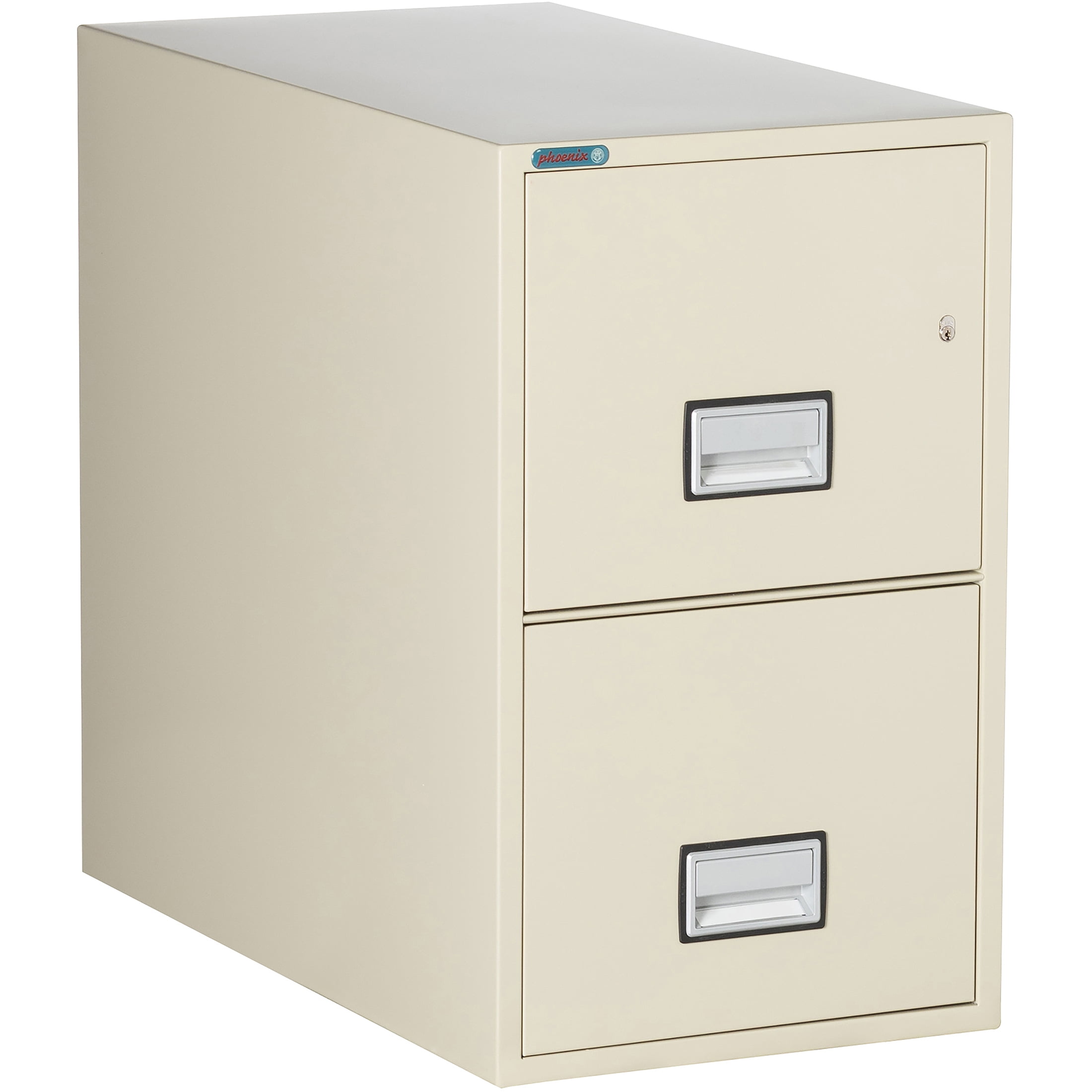 Phoenix Safe Vertical 31 inch 2-Drawer Letter Fireproof File Cabinet ...
