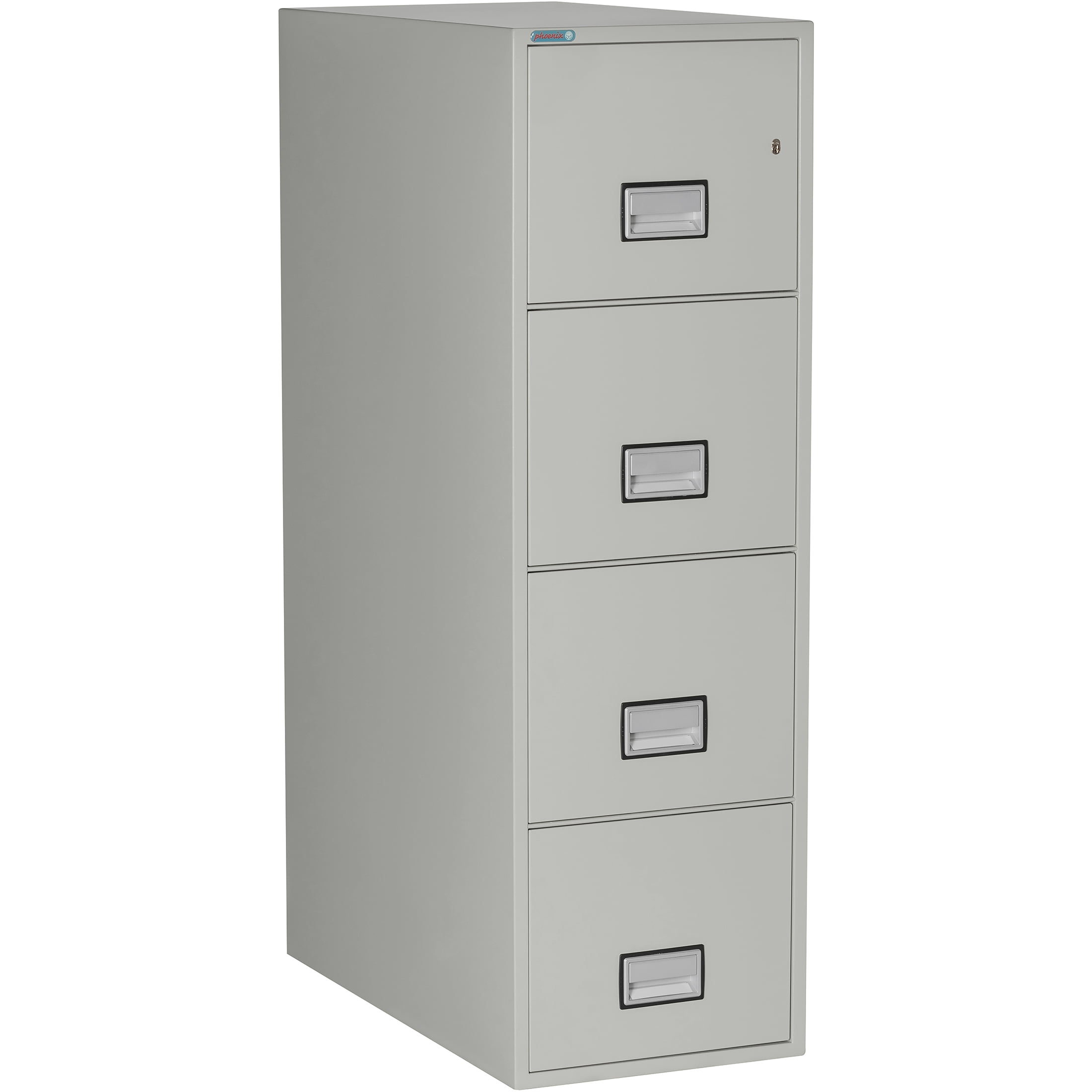 Phoenix Safe Vertical 31 inch 4-Drawer Letter Fireproof File Cabinet ...