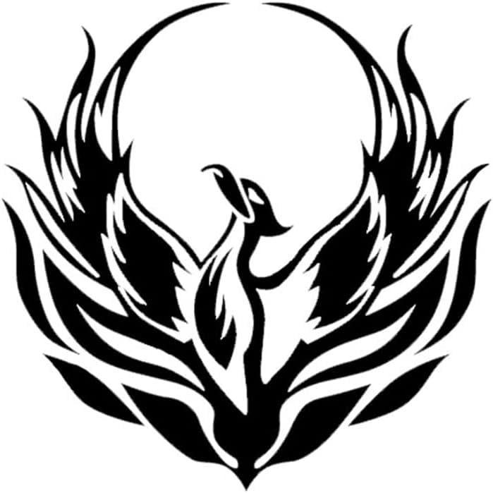 Phoenix Stickers, Sovob 2 Pcs Personality Phoenix Totem Car Sticker ...
