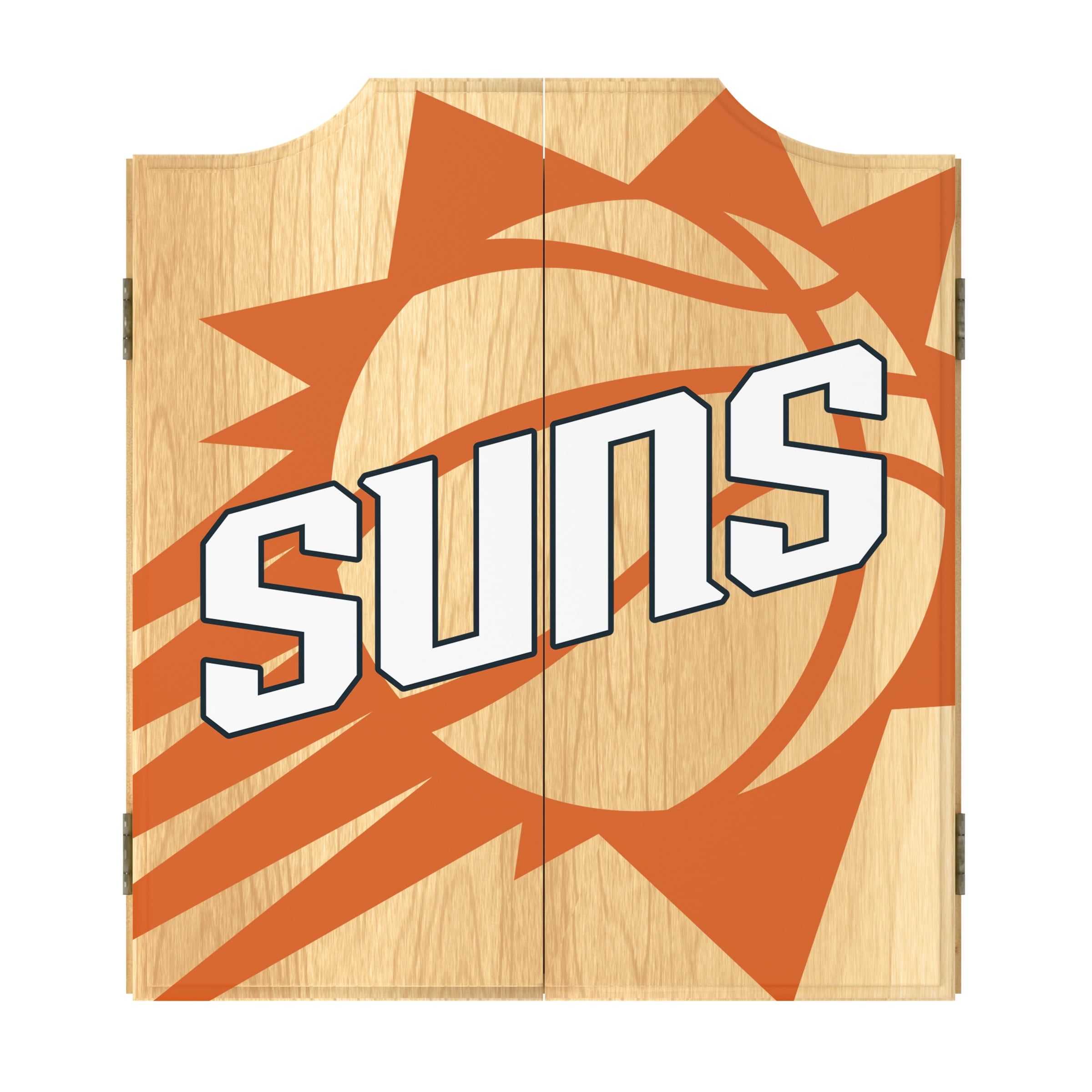 Phoenix Suns Fade Dart Board Cabinet Set with 6 Steel Tip Darts ...