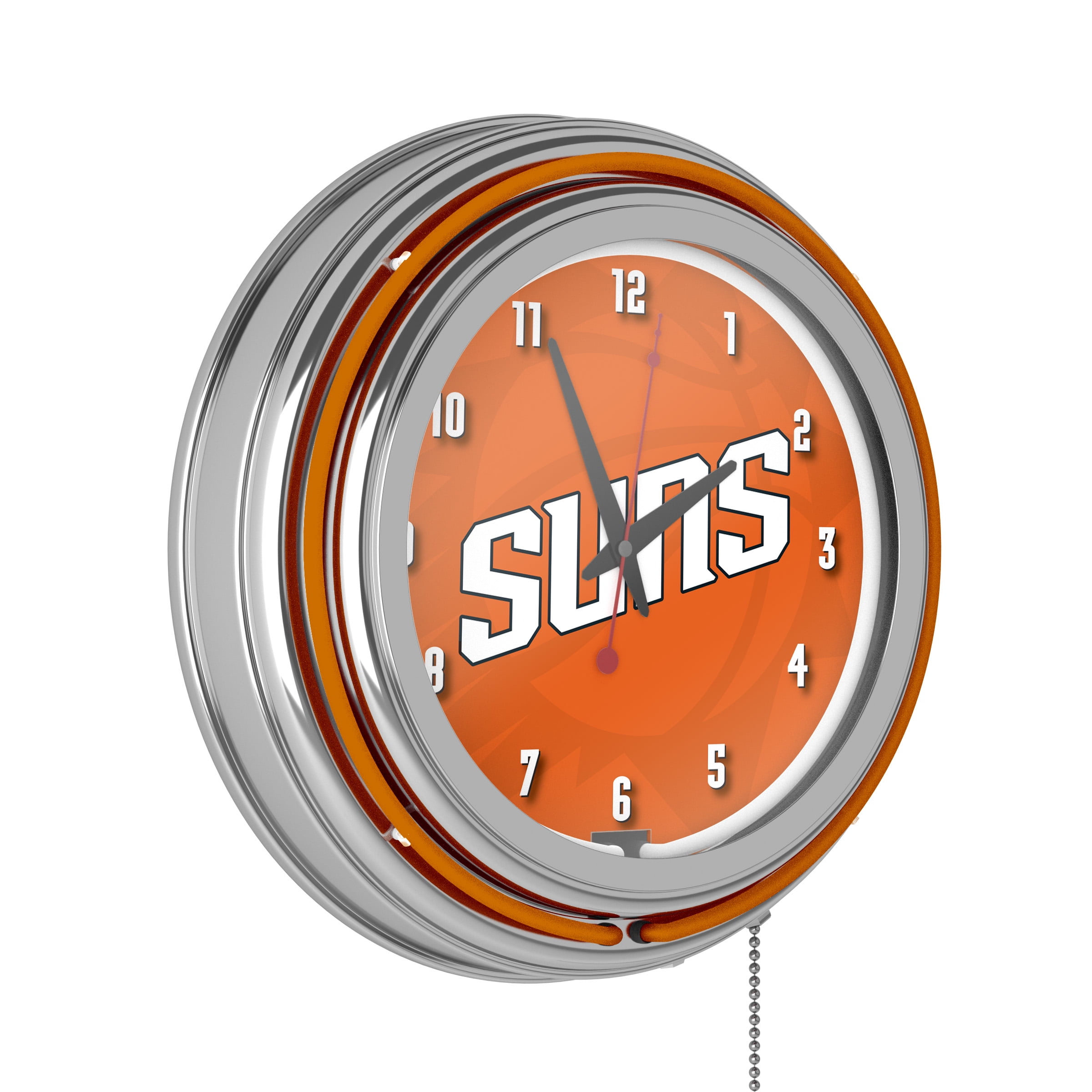 Phoenix Suns Fade Retro Neon Analog Wall Clock with Pull Chain ...