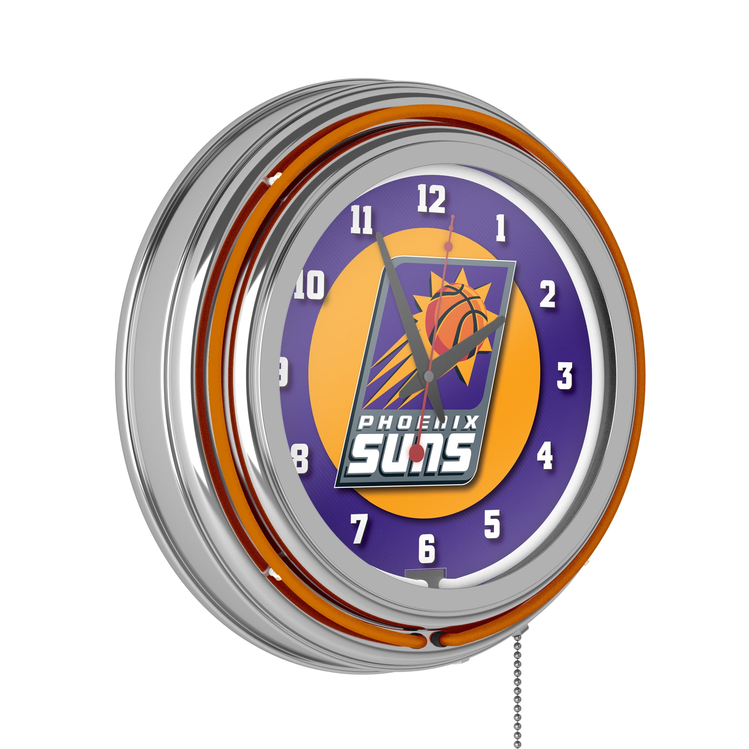 Phoenix Suns Logo Retro Neon Analog Wall Clock with Pull Chain ...