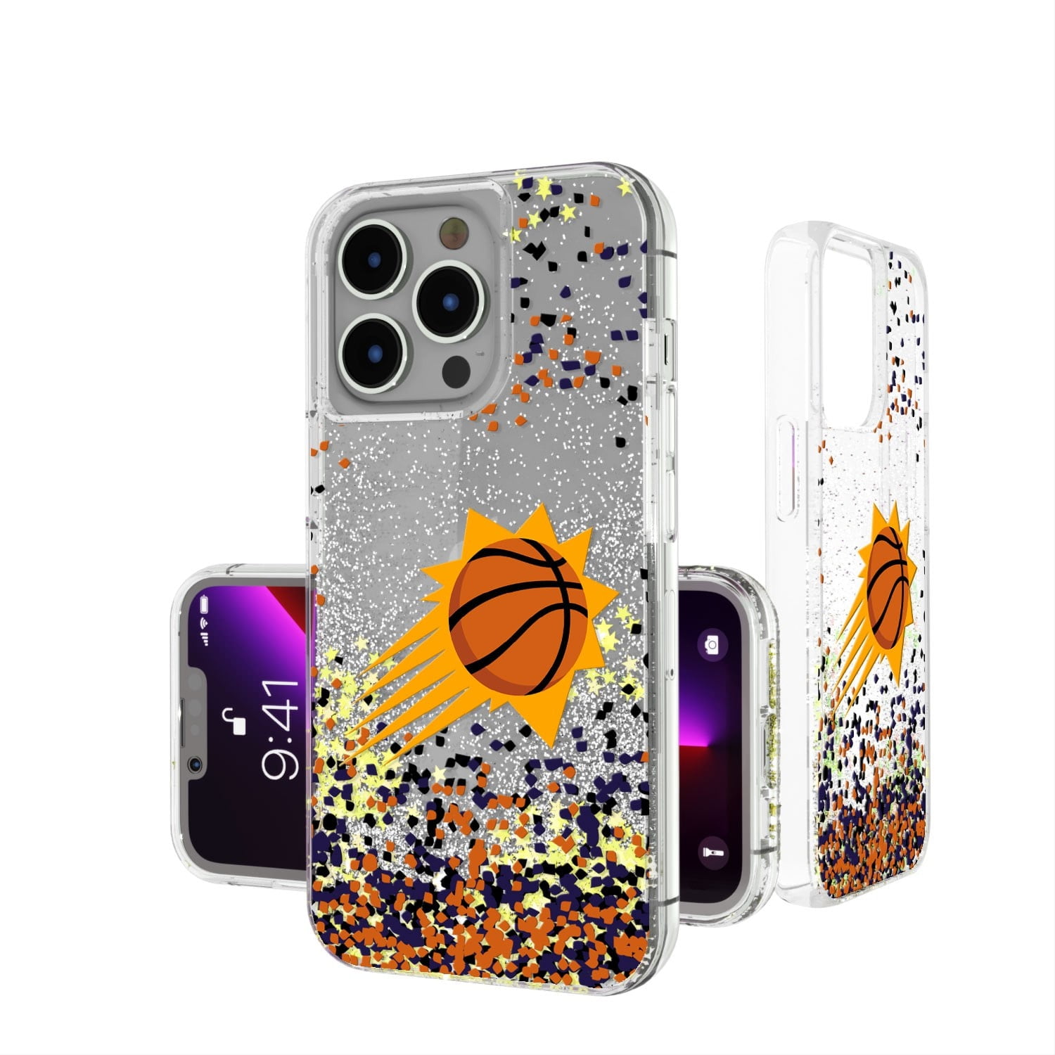 Phoenix Suns iPhone Glitter Case with Confetti Design - Walmart.com