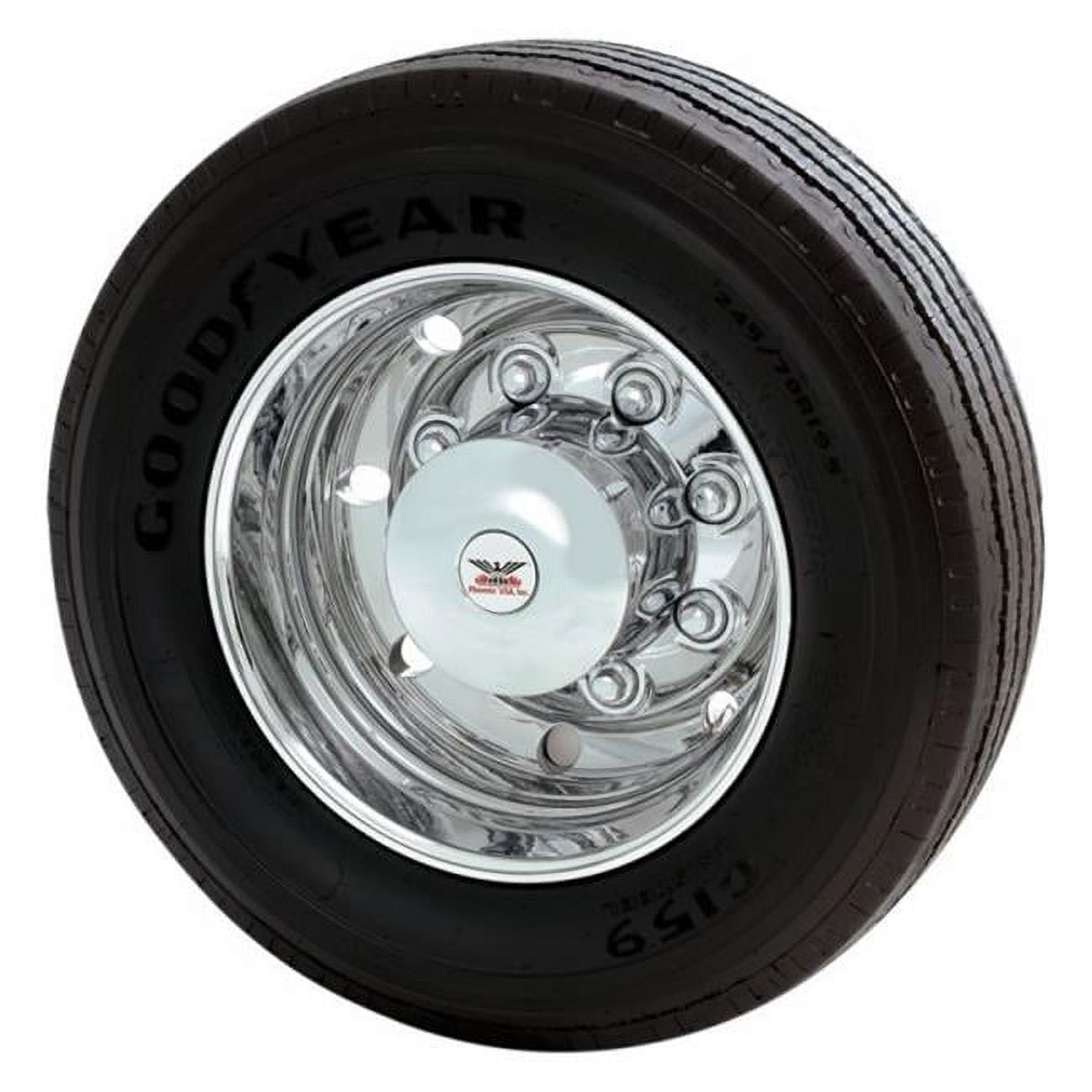 Phoenix USA Custom Hub Cover - 19.5 in. 8 Lug On 275 mm - Red - Walmart.com